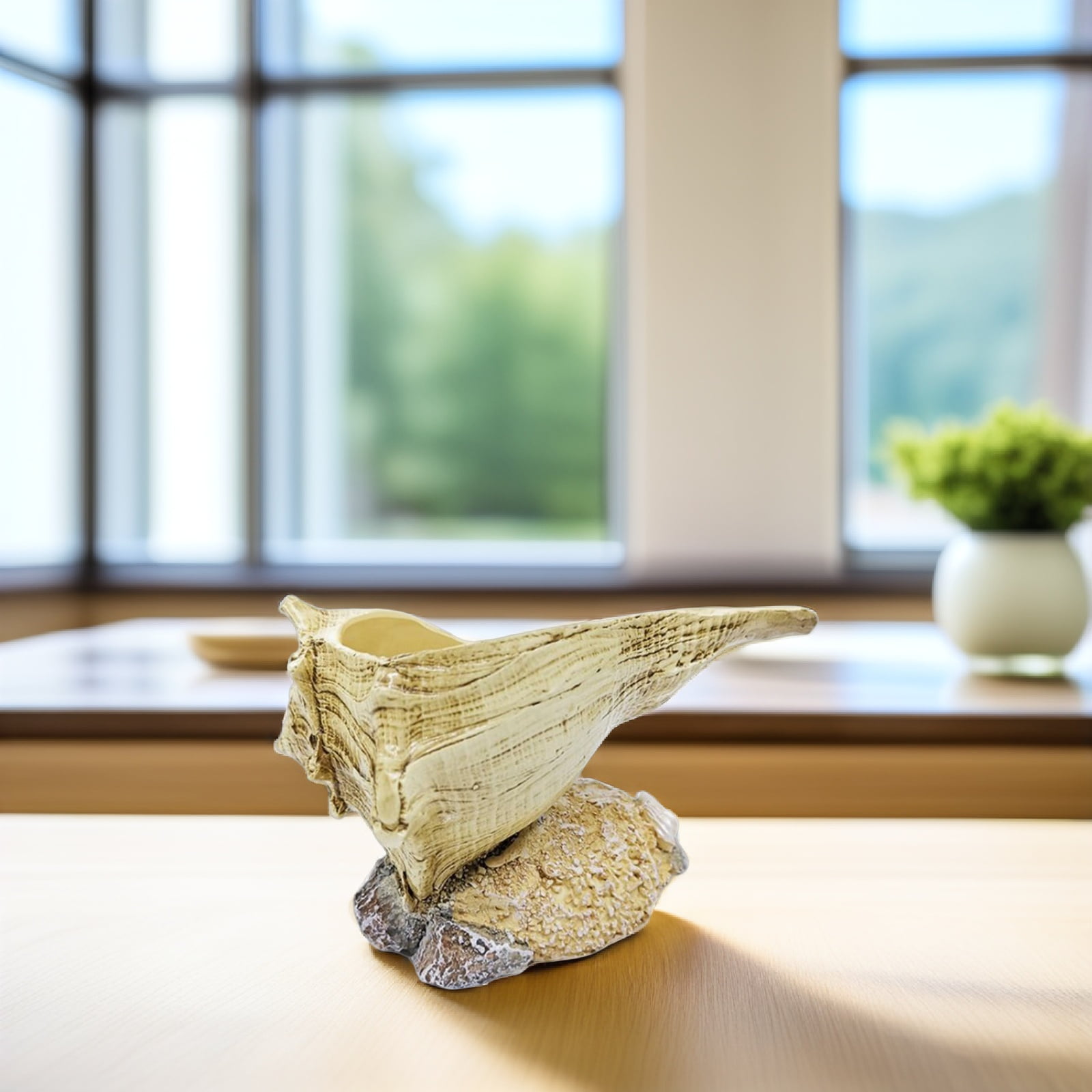 HOMEMAXS 1Pc Conch Flower Pot Resin Plant Pot Gardening Planter Balcony ...