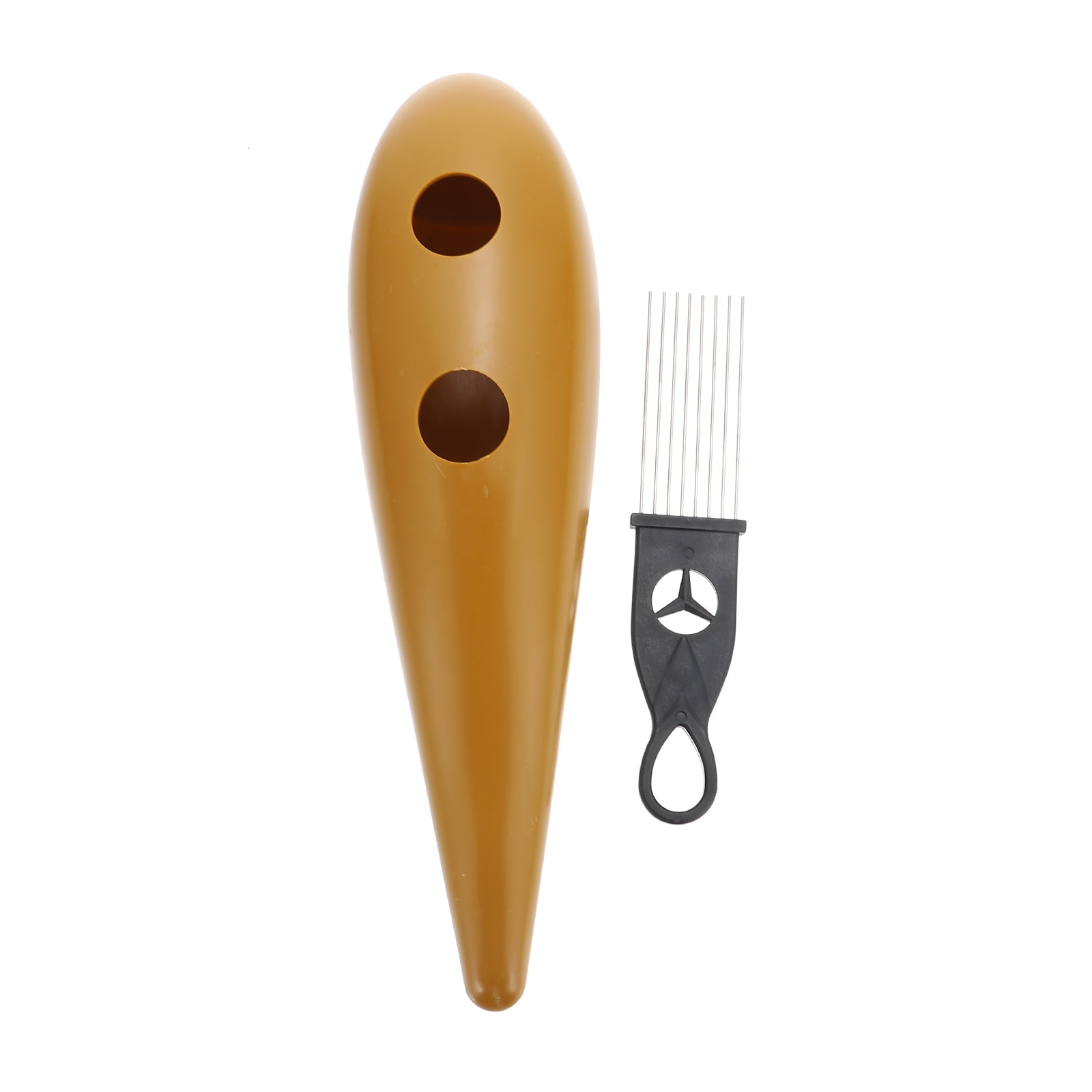 Homemaxs Guiro Musical Instrument for Kids, Coffee ABS, 9.8x2.8x2.8in ...