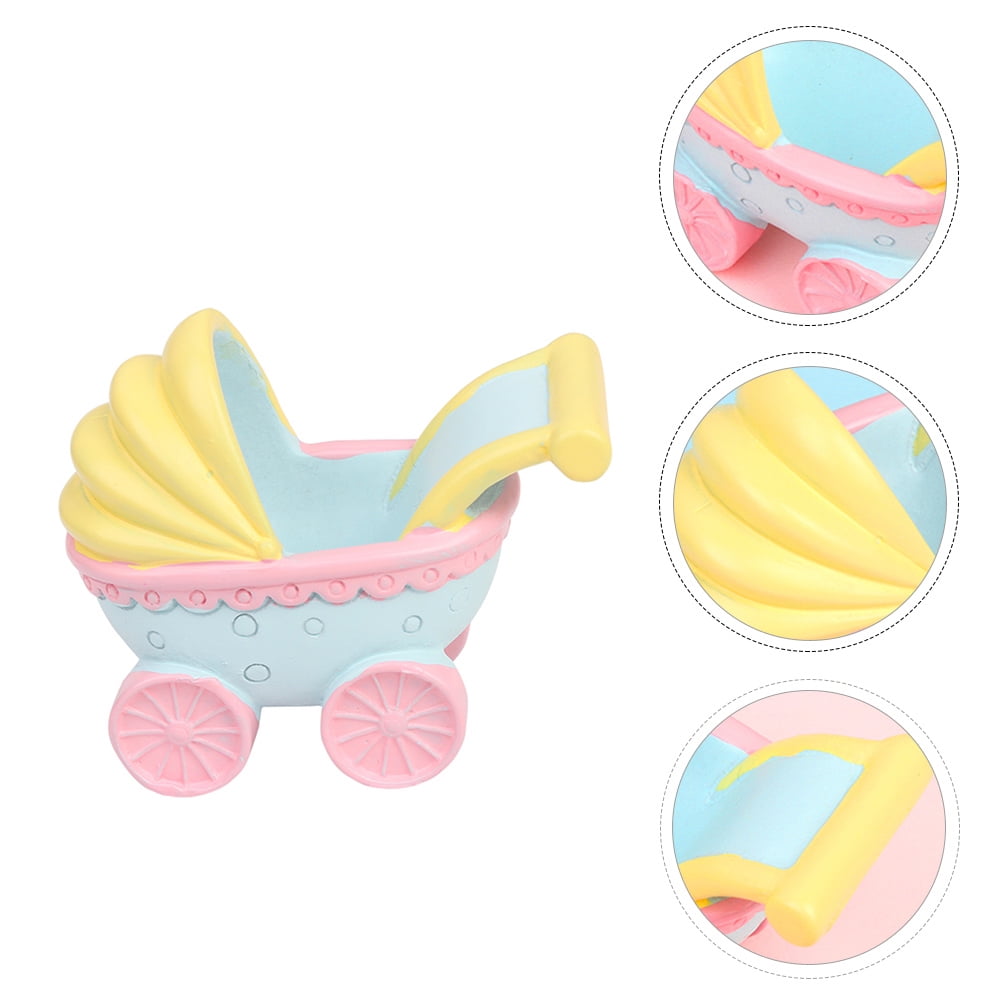 1Set Resin Mini Baby Stroller Assorted Color for Baby Birthday Party ...