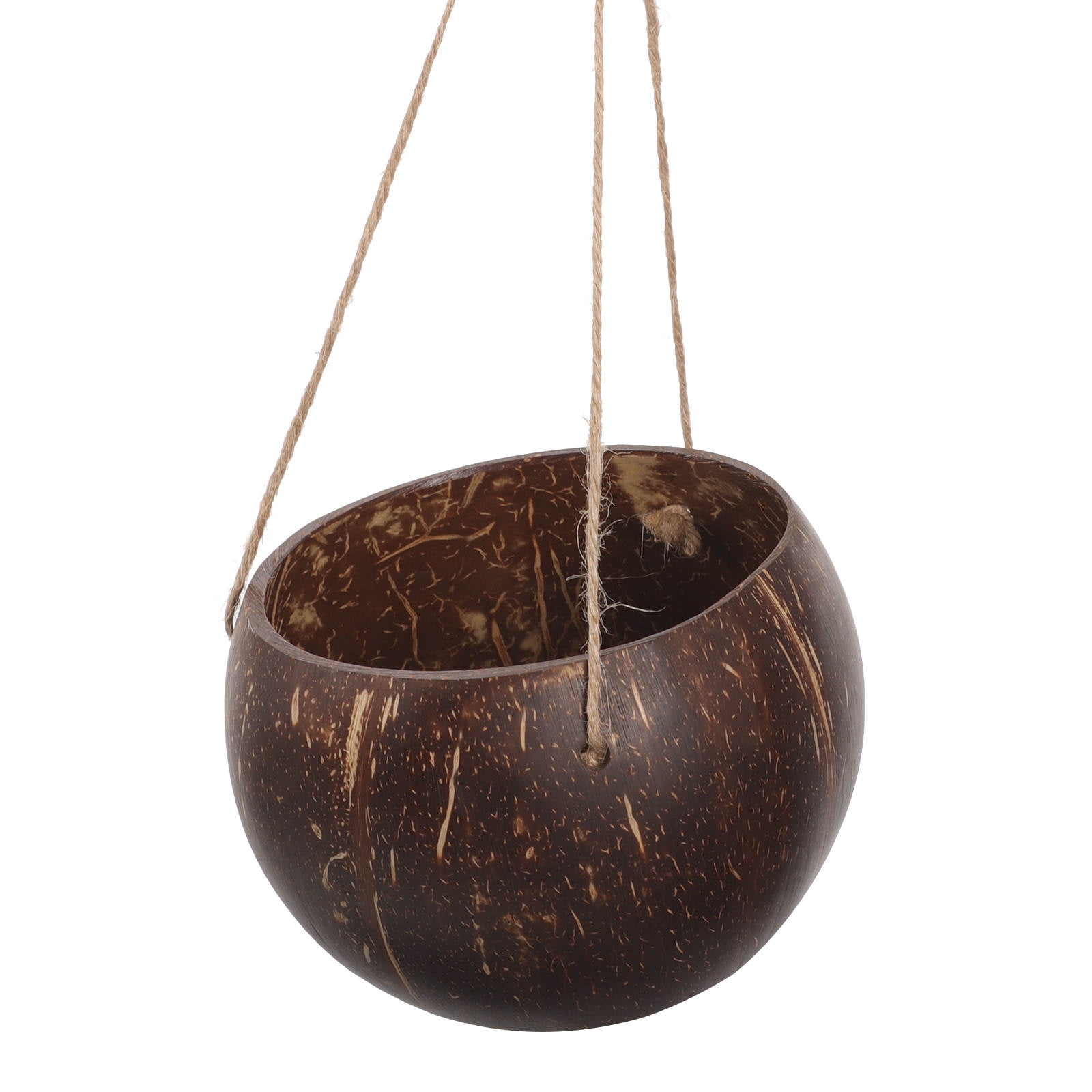 HOMEMAXS 1Set Waterproof Coconut Shell Hanging Planter Dark Brown Space ...
