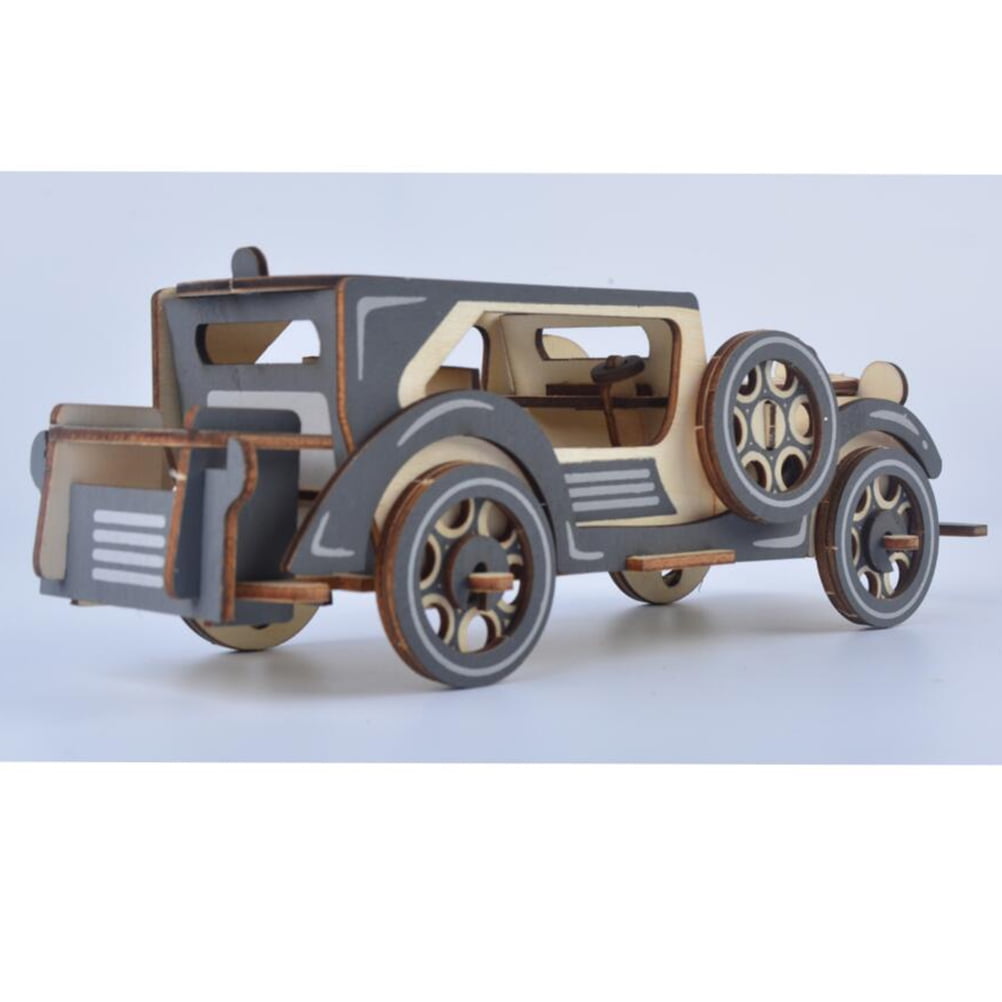 1pc 3D Wooden Threedimensional Puzzle Board DIY Simulation Model Car ...