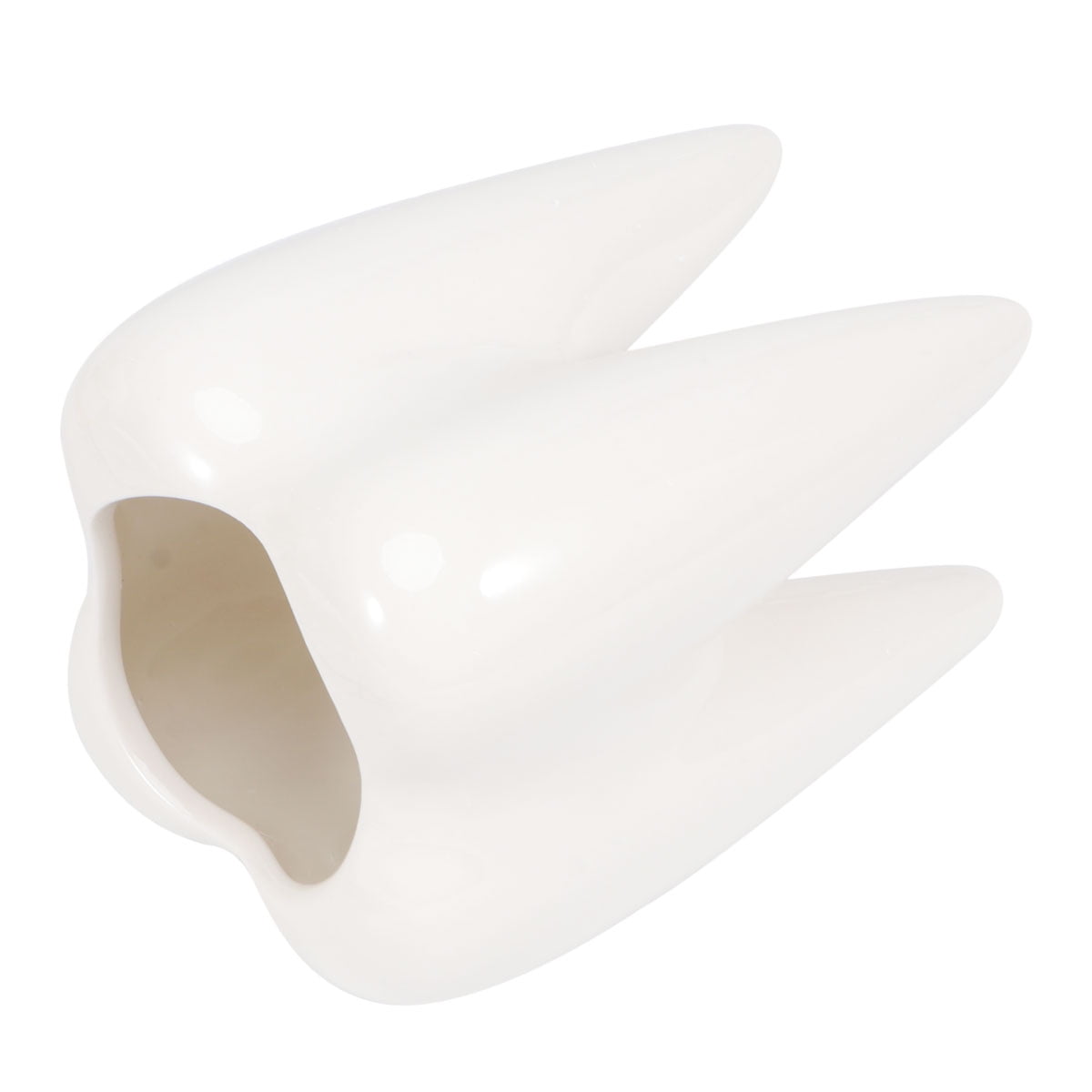 HOMEMAXS 1pc Ceramic Flower Pot Succulent Pot Plants Succulent Potted Holder Tooth Shape Design ...