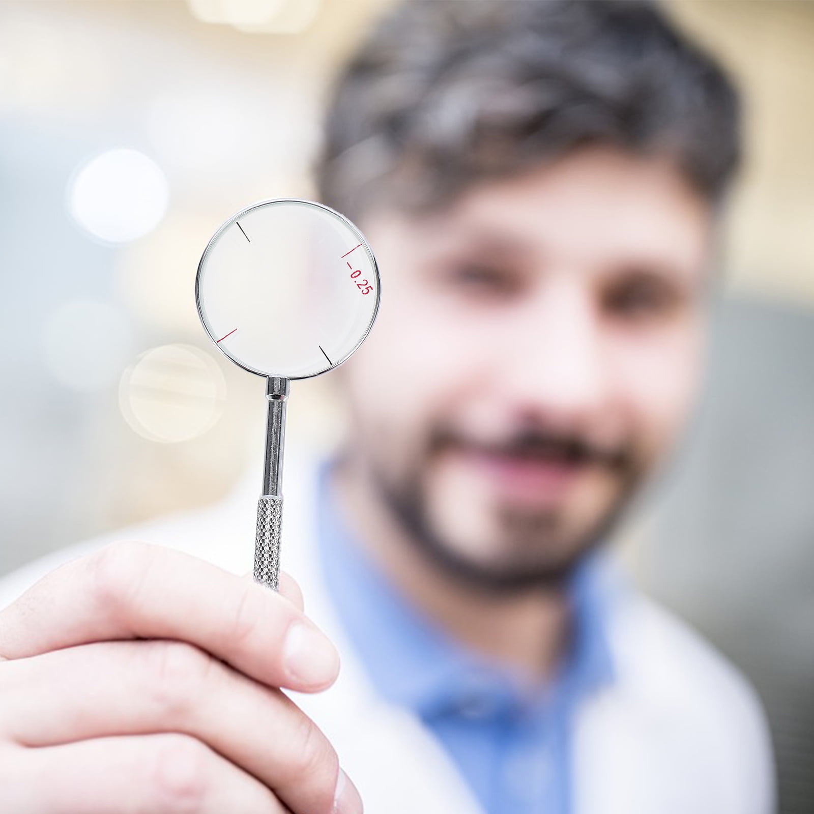 HOMEMAXS 1pc Cylindrical Lens Optics Tool Lens Cross Cylinder Diopters ...