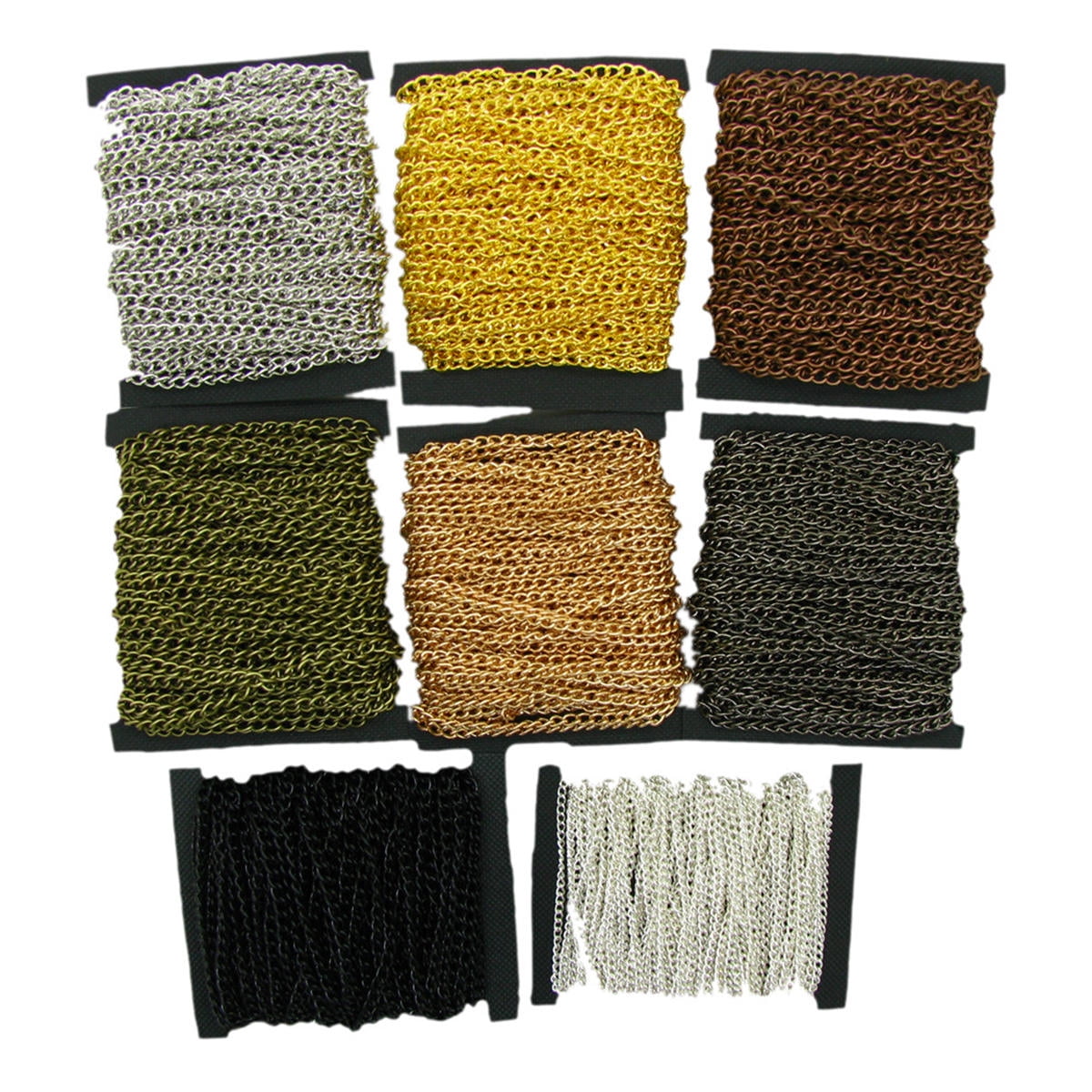 HOMEMAXS 2 .5mm Chain Combination Set Closed Rings for Jewelry Making ...