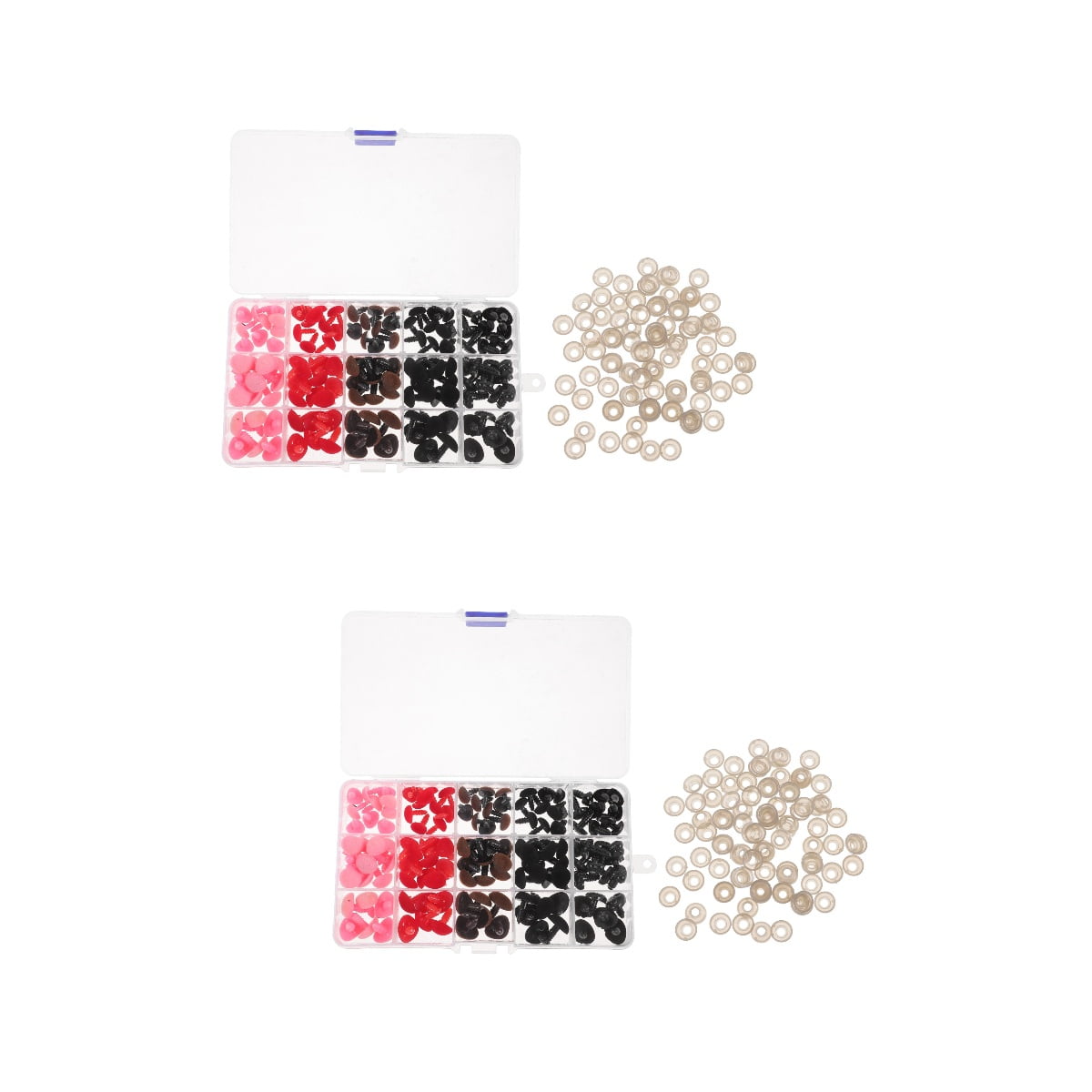 HOMEMAXS 2 Boxes Crafting Nose Stuffed Doll Safety Nose Plastic for ...