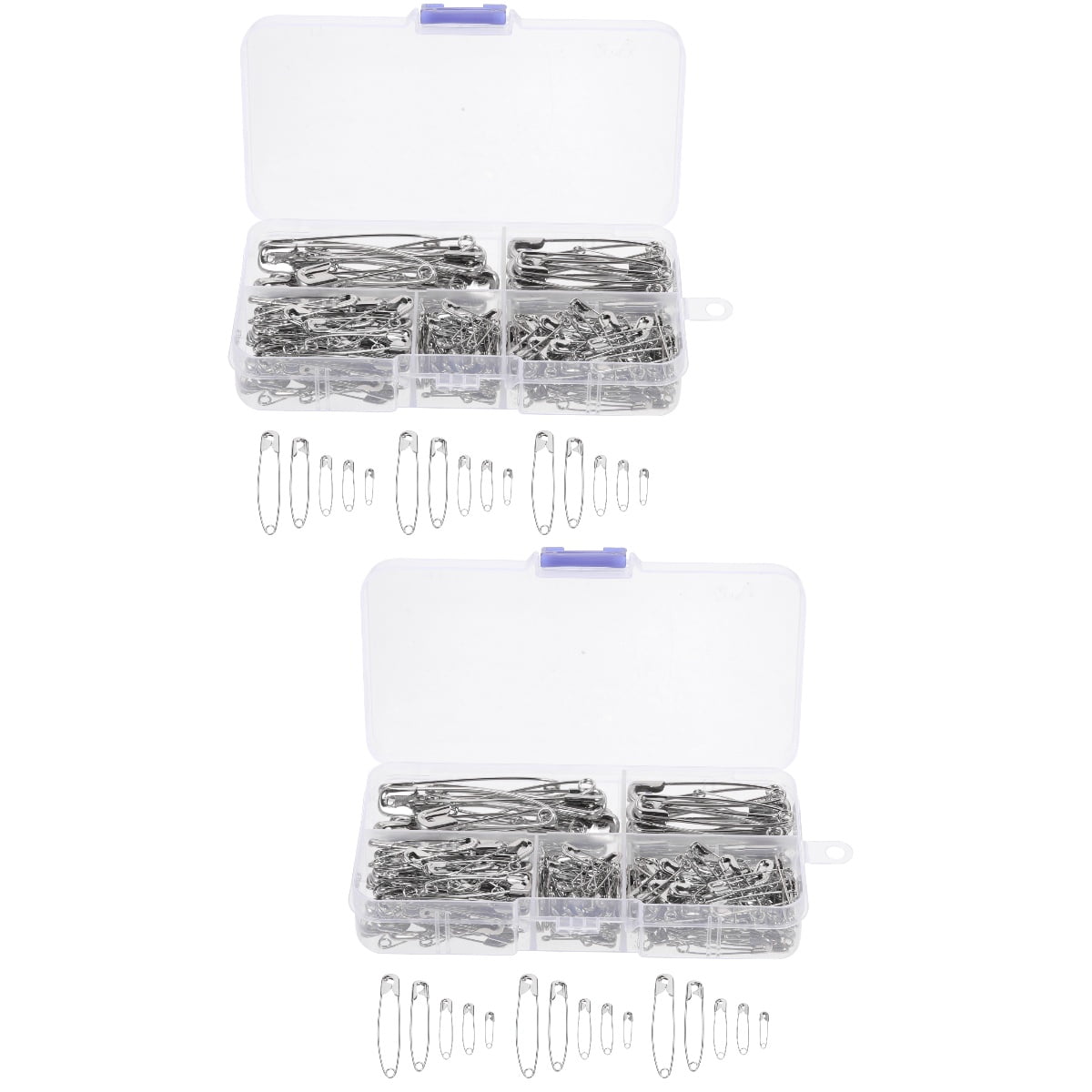 HOMEMAXS 2 Boxes of Safety Pin Clothing Tags Pins Metal DIY Pin for ...