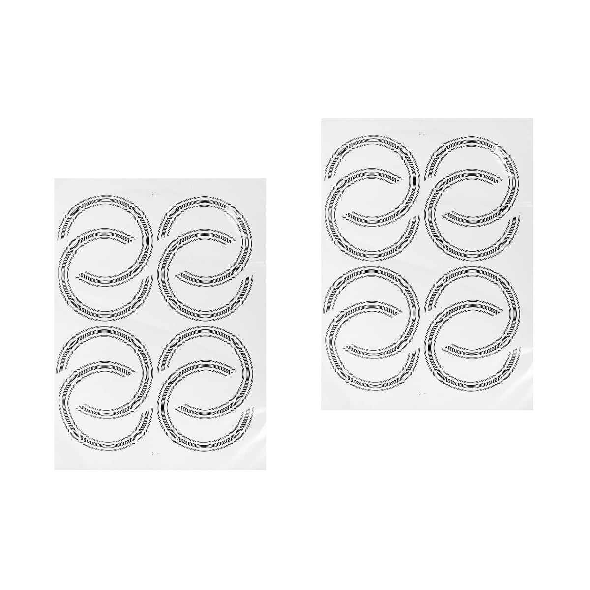 HOMEMAXS 2 Count Acoustic Guitar Parts Self Adhesive Sound Hole Decals ...