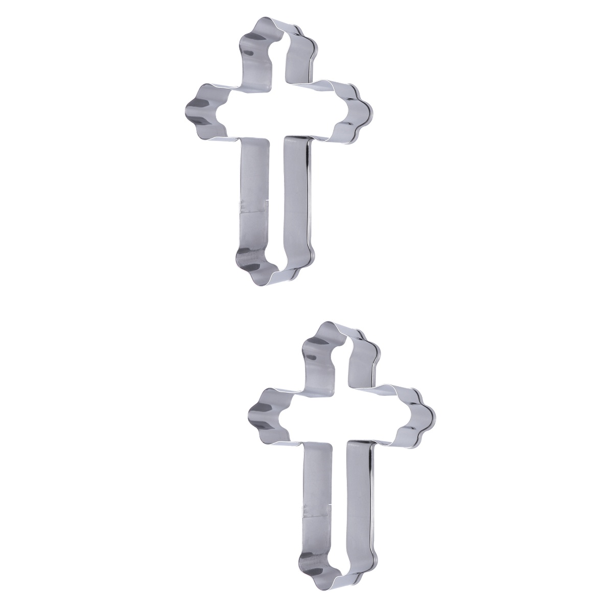 HOMEMAXS 2 Count Cookie Cutters Stainless Steel Cross Design ...