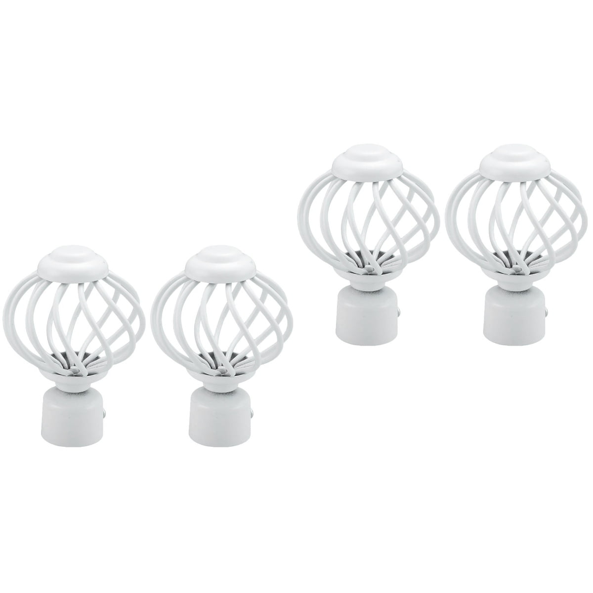 2 Count Double Curtain Rods Magnetic Roman Accessories - Walmart.com