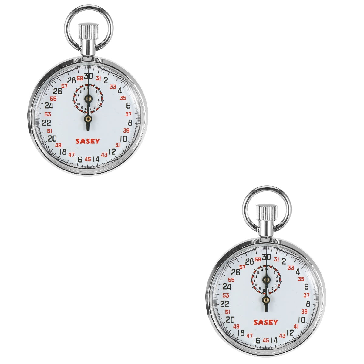 2 Count Experiment Mechanical Stopwatch Professional Teaching Silver ...