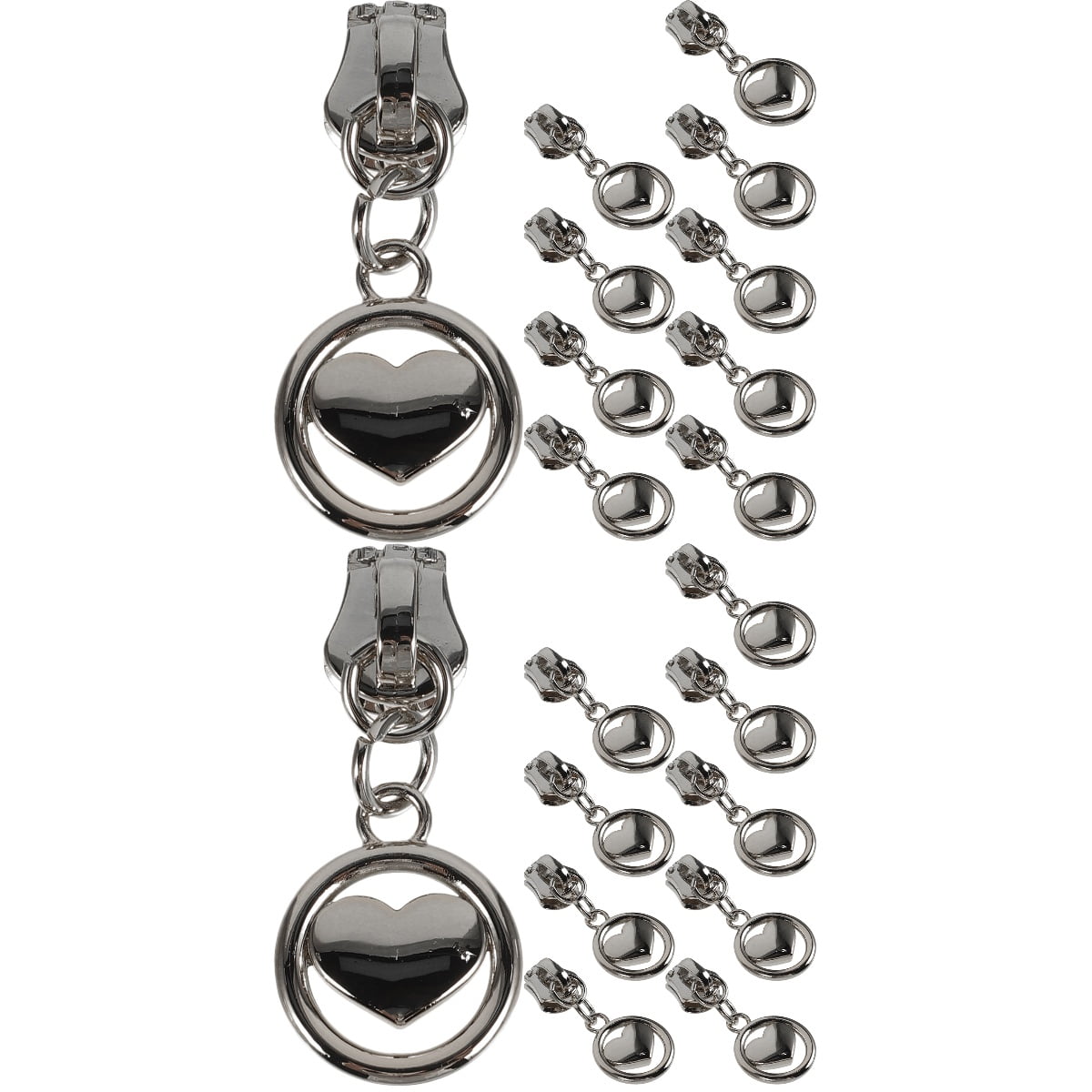 HOMEMAXS 2 Count Zipper Pull Charm Boot Puller for Boots Fix Bag Black ...