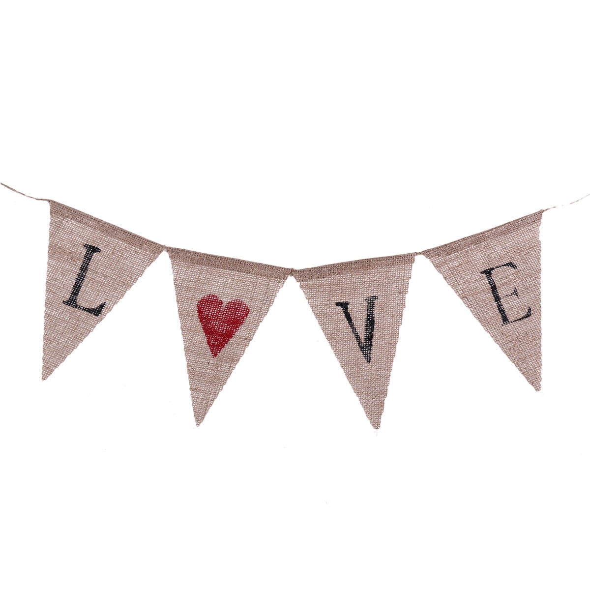 LOVE Letter Banner with Heart Flags Romantic Garland Decorations for ...