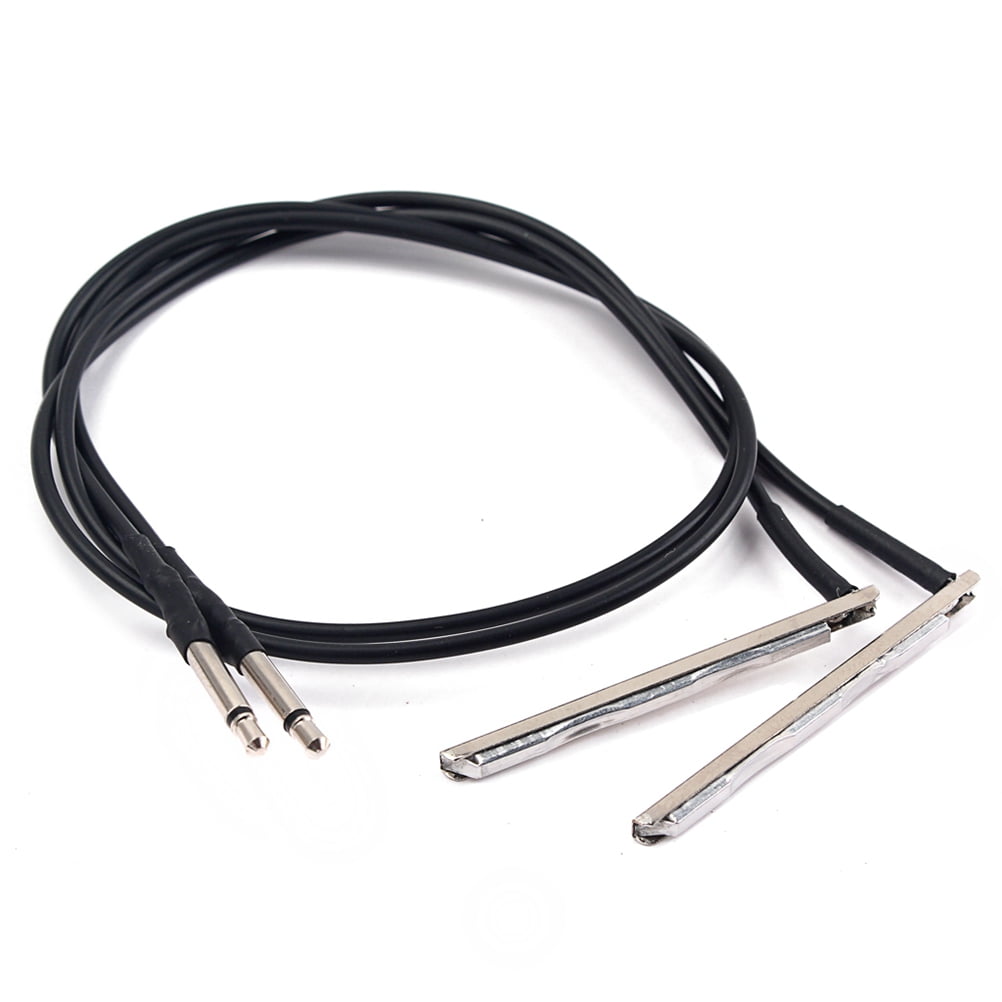 2 PCS EQ Pickup Stick Bars Piezo Bridge Pickup Stick Piezo Cable for ...