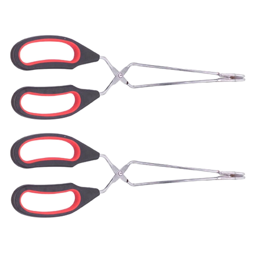 HOMEMAXS 2 PCS Kitchen BBQ Tong Barbecue Gripper Charcoal Grills Food ...