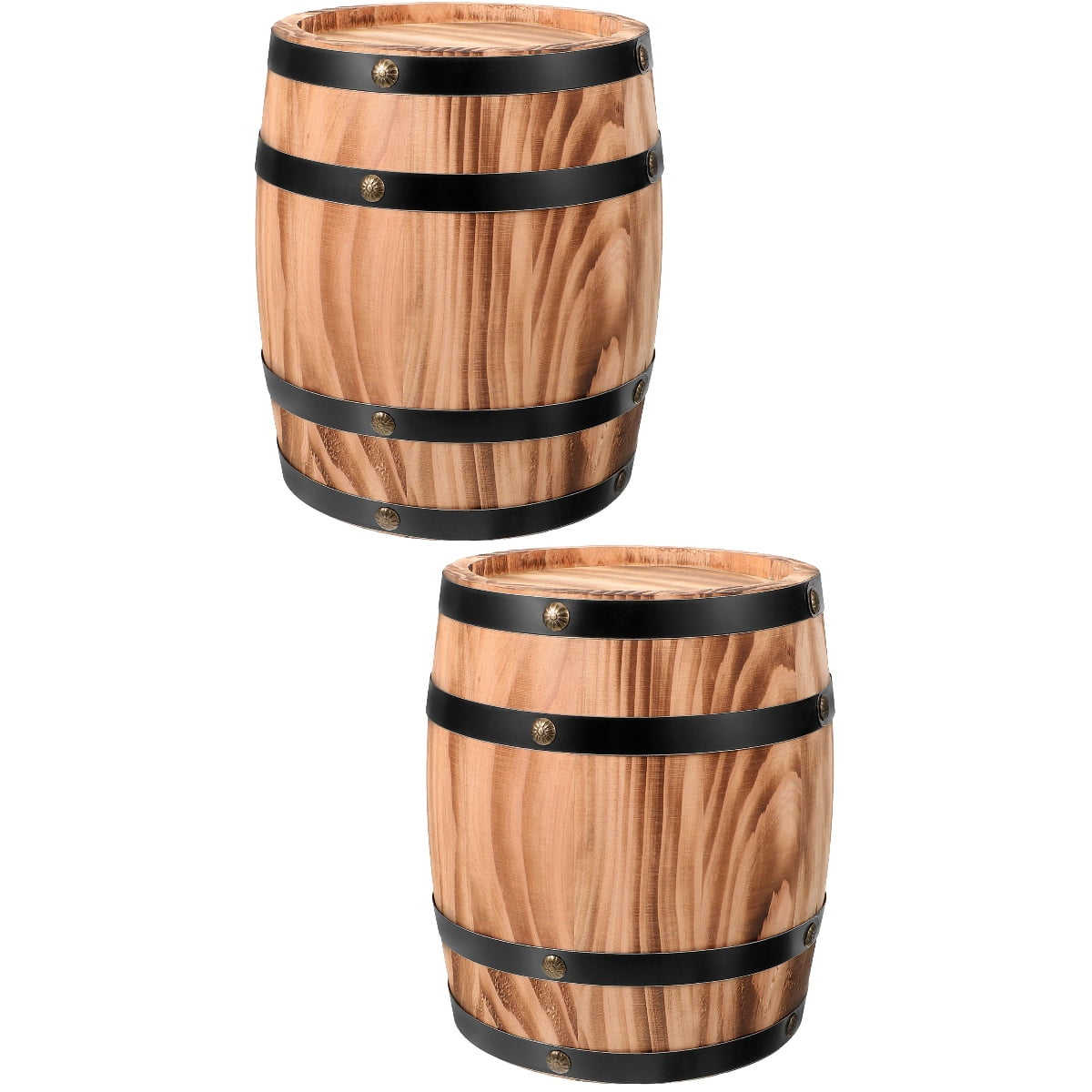 HOMEMAXS 2 PCS Para Prop Barrel Decoration 20.00X16.00X16.00CM Coffee ...