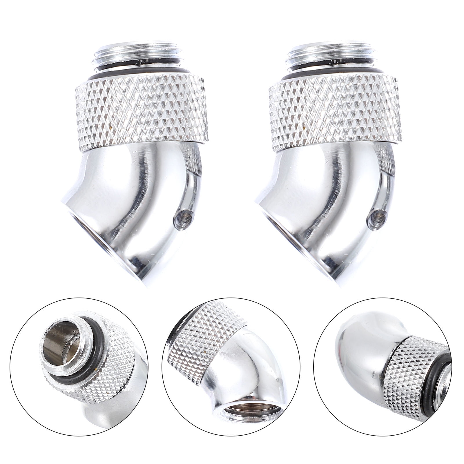 HOMEMAXS 2 PCS Water Cooling Fitting Plug Easy to Install Fittings ...