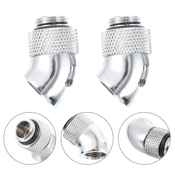 HOMEMAXS 2 PCS Water Cooling Fitting Plug Easy to Install Fittings ...