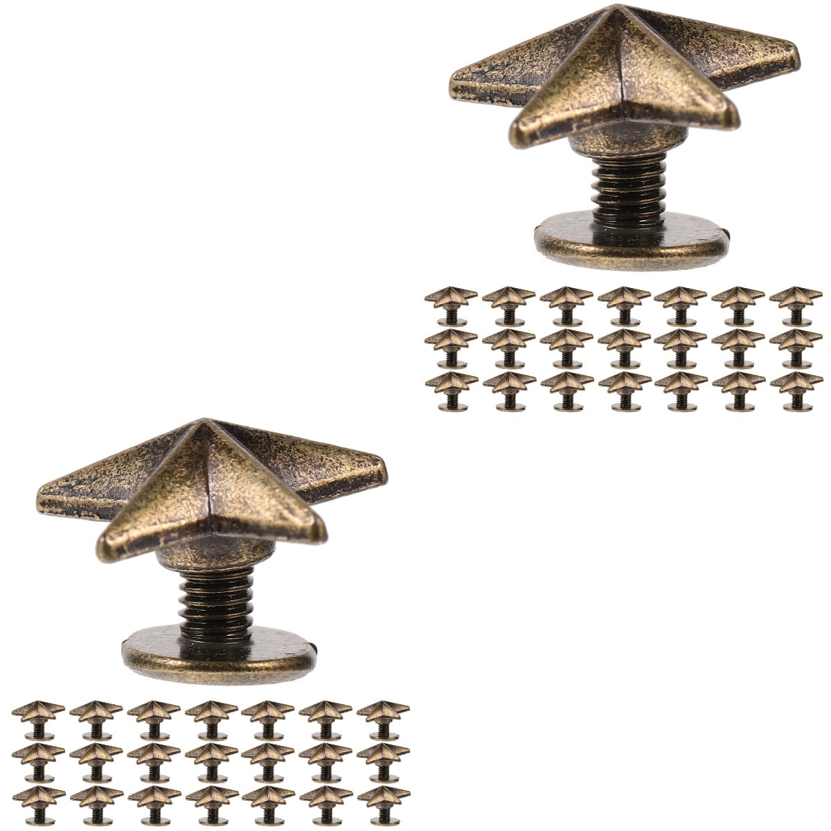 HOMEMAXS 2 Pack Goth Accessories DIY Five-pointed Star Rivets - Walmart.com