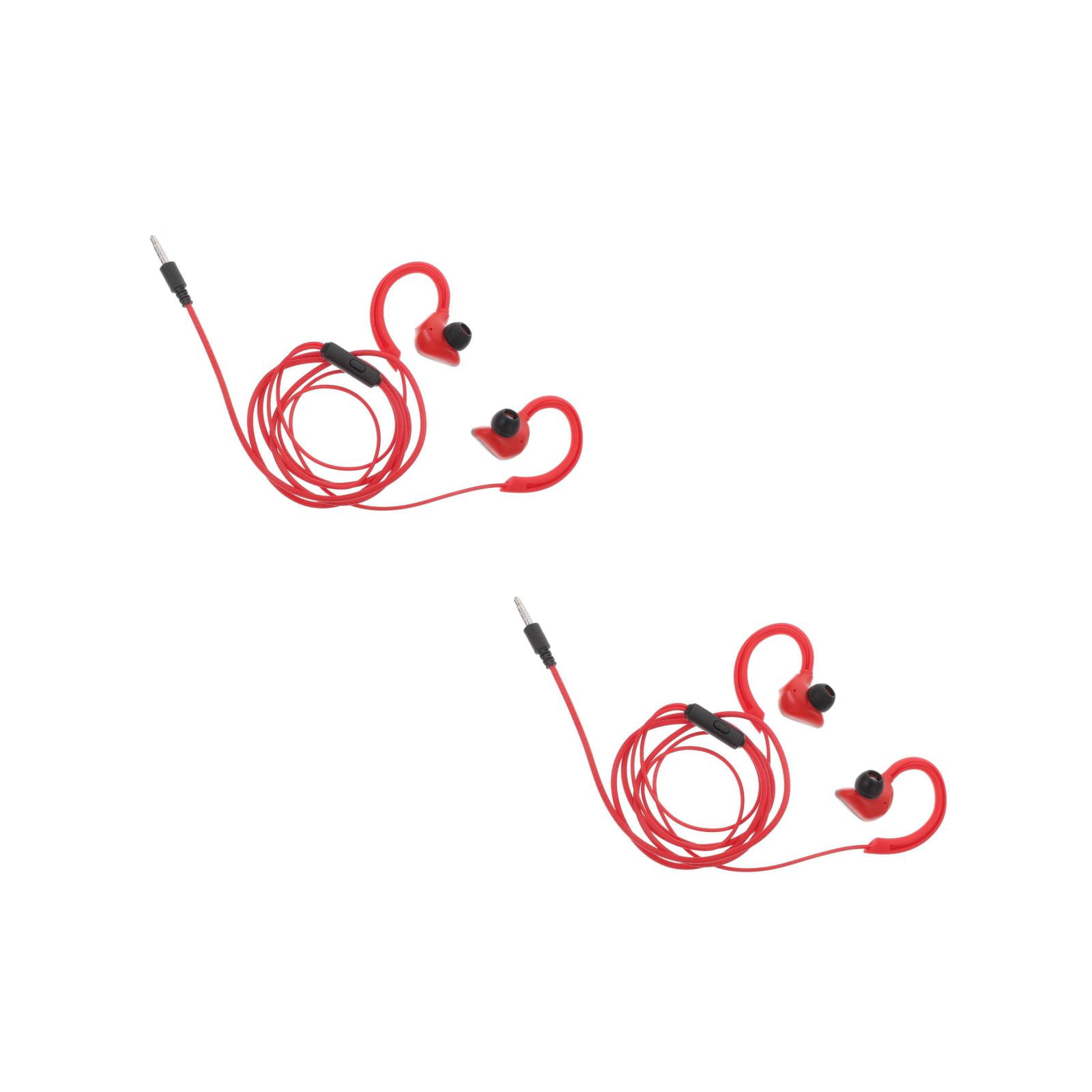 HOMEMAXS 2 Pairs 3.5mm Plug In-ear Wired Control Headphones Ear Type ...