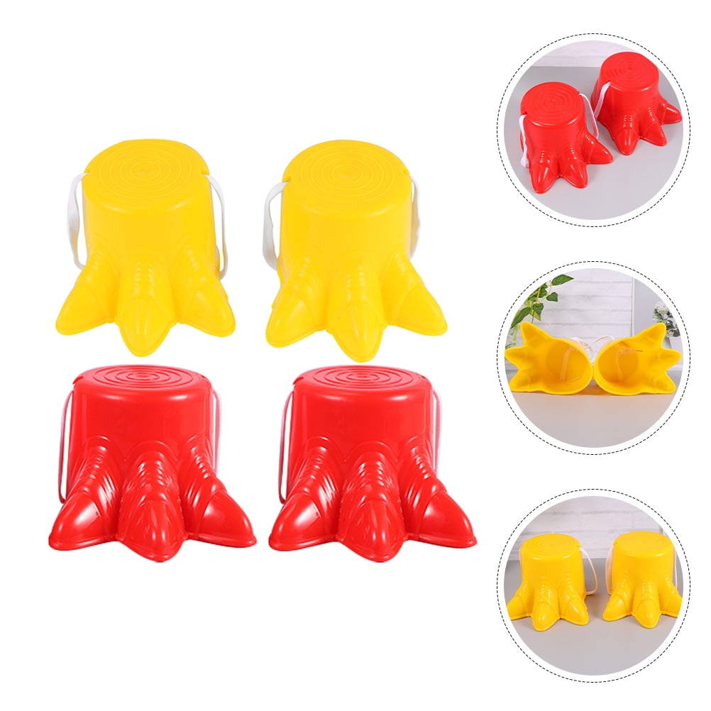 HOMEMAXS 2 Pairs Bucket Stilts Kid Stilt Walking Cups Kids Stepper Toy ...