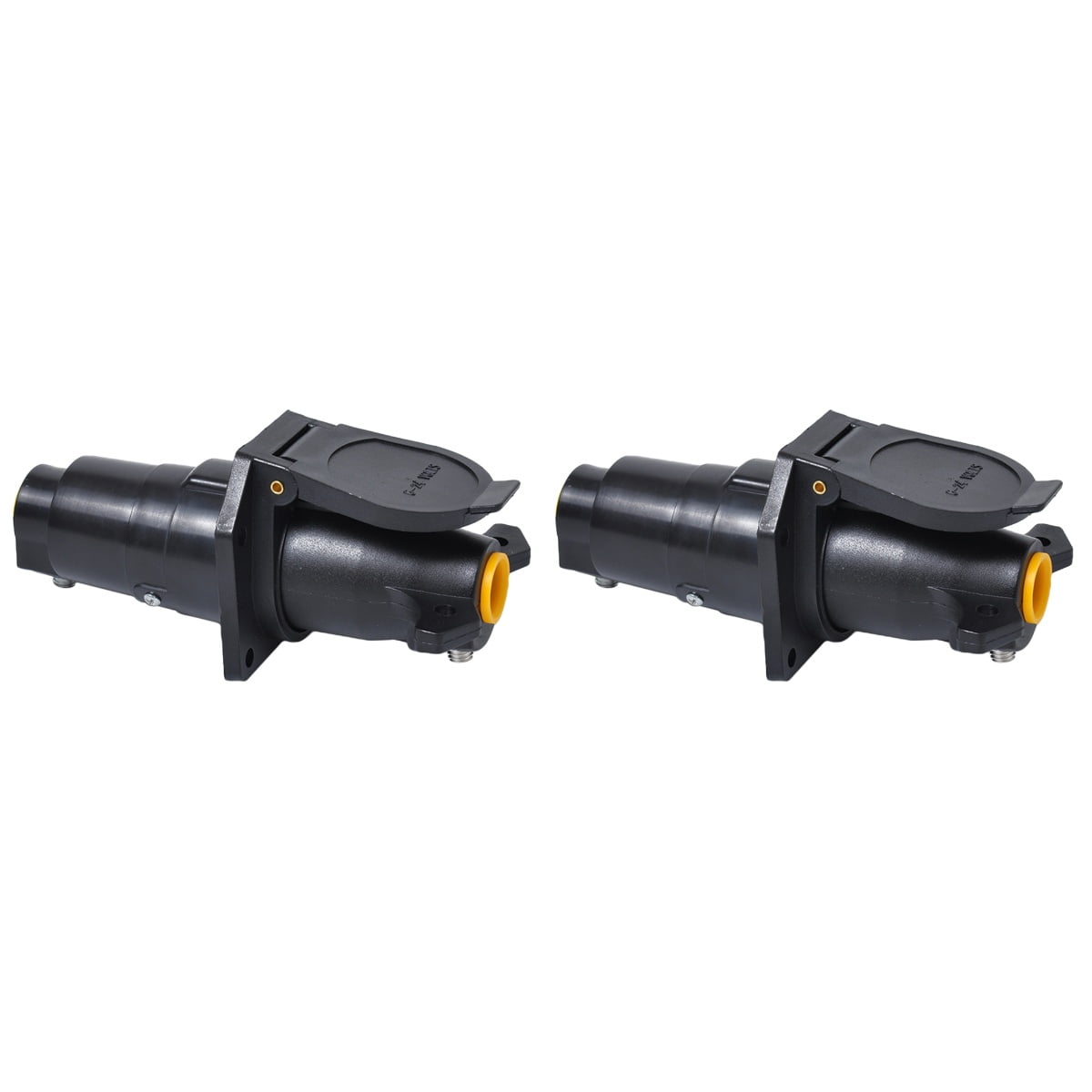HOMEMAXS 2 Pairs Coated Ideal Trailer Connector for RV Wiring Plug and ...