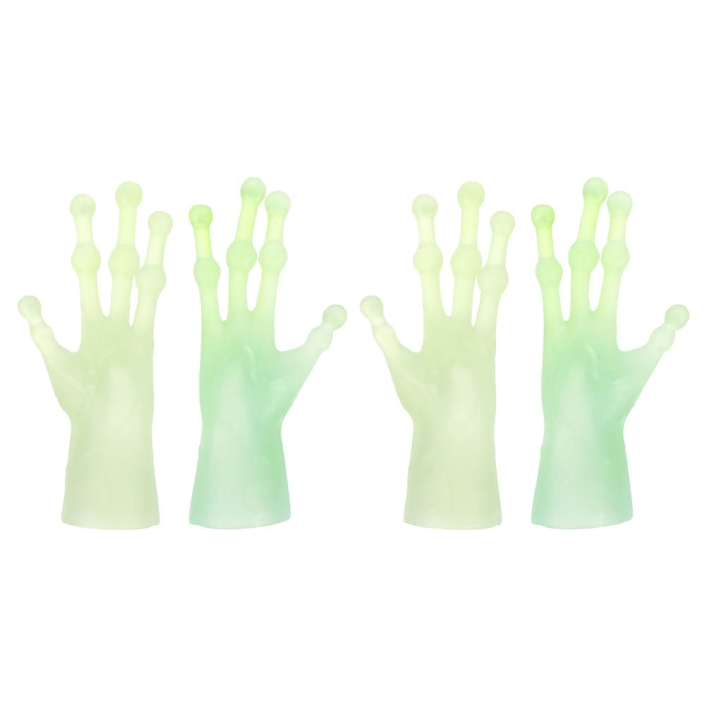 HOMEMAXS 2 Pairs Finger Cots Alien Hand Puppet Full Finger Stretchy ...