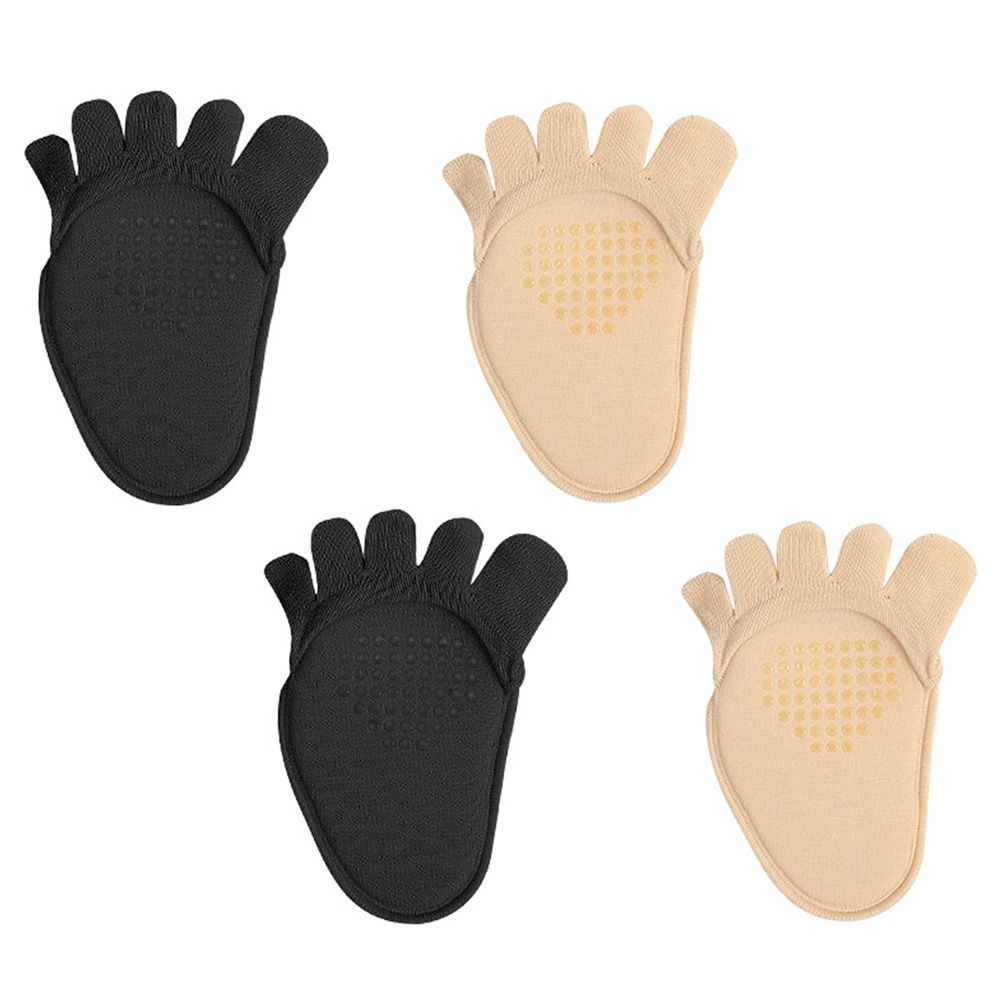 HOMEMAXS 2 Pairs Five Finger Half Socks Wear Toe Breathable Women's ...