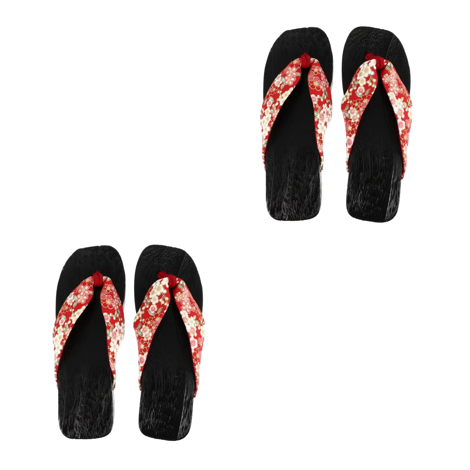 HOMEMAXS 2 Pairs Japanese Style Clog Lady Shoes Fashion Lady Clog ...