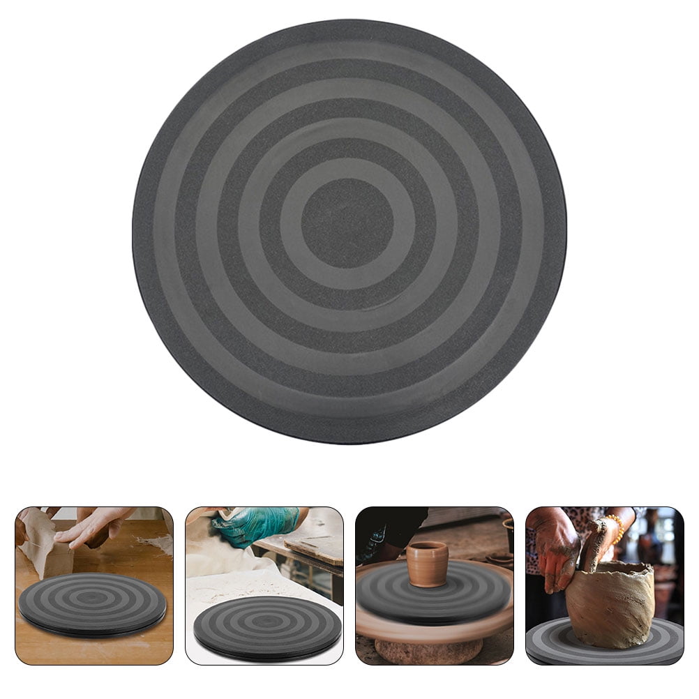 HOMEMAXS 2 Pcs 360-degree Rotating Plate Turntable for Kitchen Black ...
