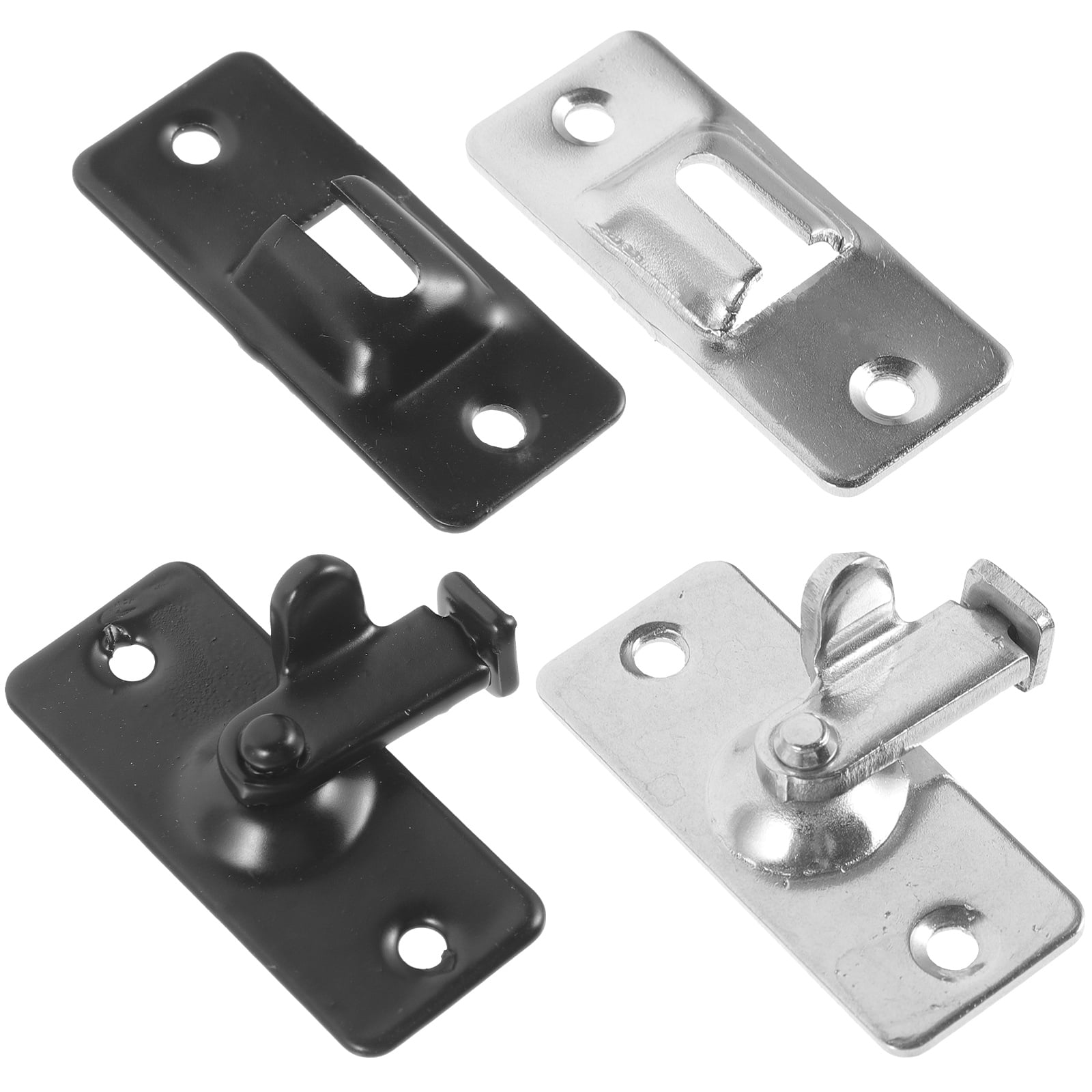HOMEMAXS 2 Pcs 90 Degree Lock Buckle Sliding Door Hasp Gate Bolt Flip ...