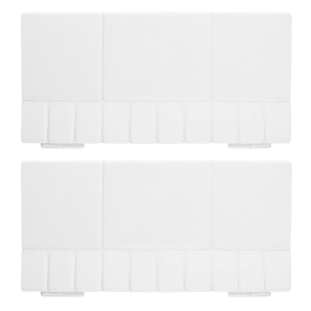 HOMEMAXS 2 Pcs Acrylic Paint Box Mixing Watercolor Palettes Tin Trays ...