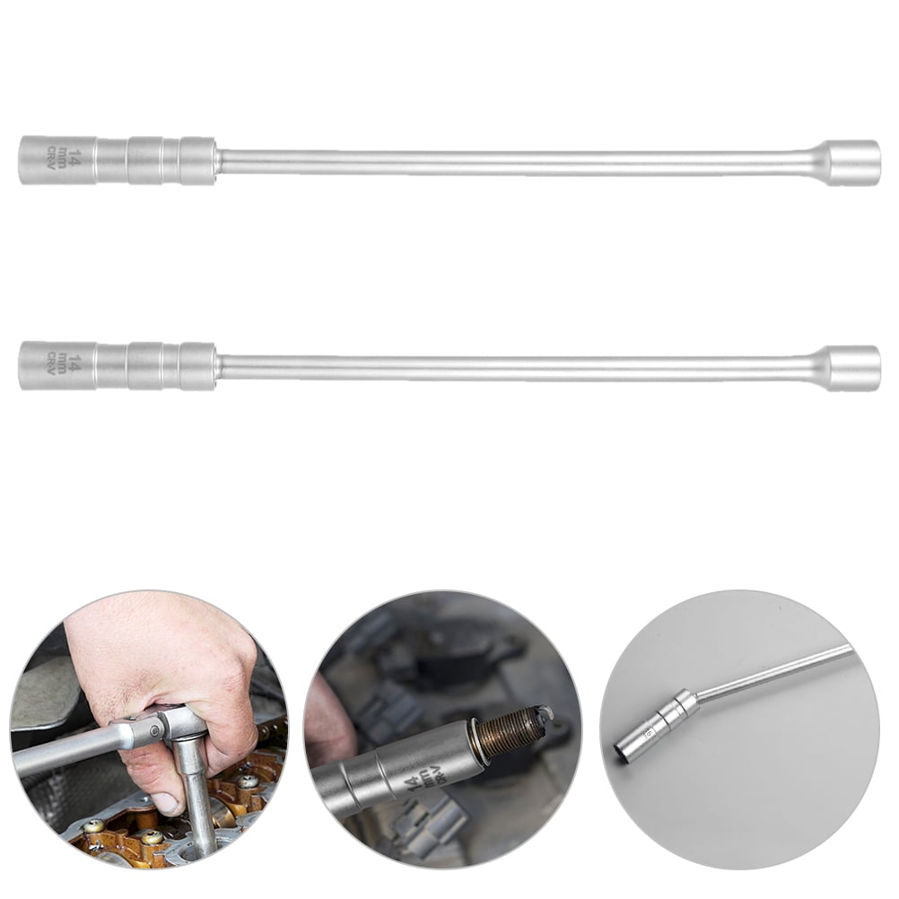HOMEMAXS 2 Pcs Adjustable Repair Vehicle Spark Plug Removal Tool Anti ...