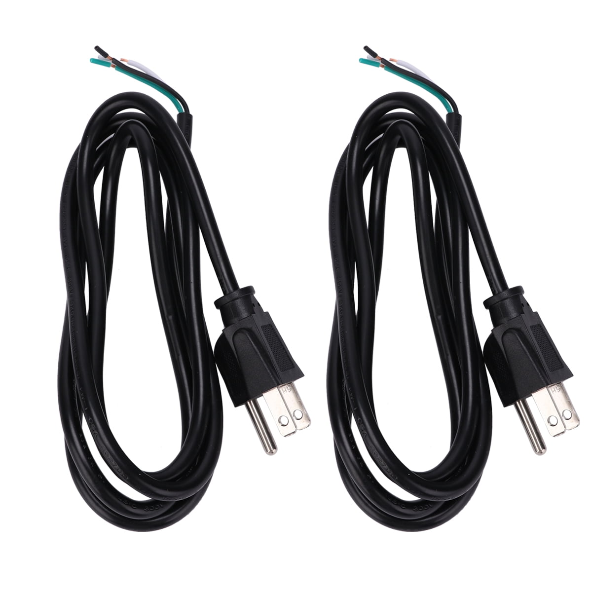 HOMEMAXS 2 Pcs American Standard Three Bare Wire Power Cord Outlet ...