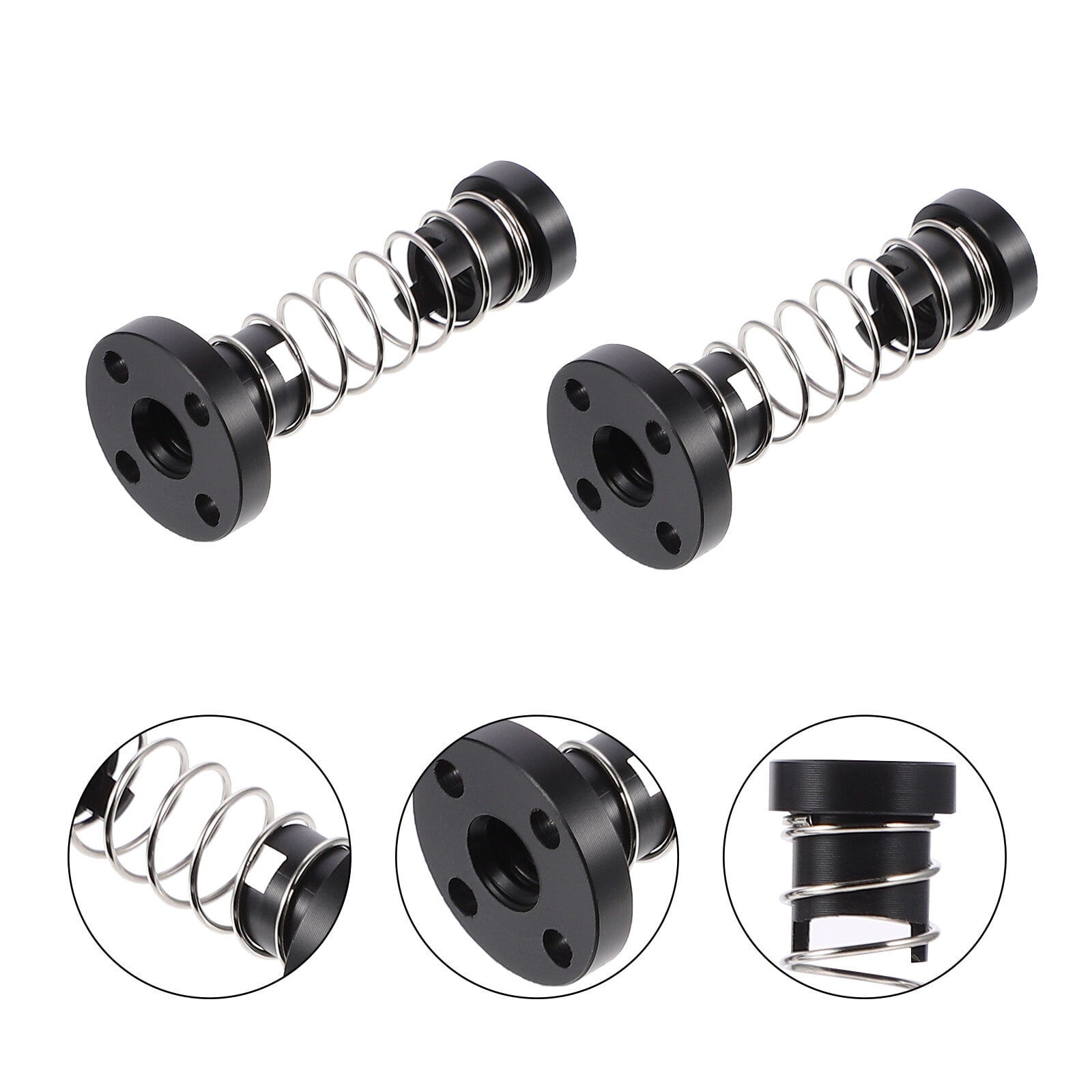 HOMEMAXS 2 Pcs Anti Backlash Spring Loaded Nut Lead Screw Metric ...