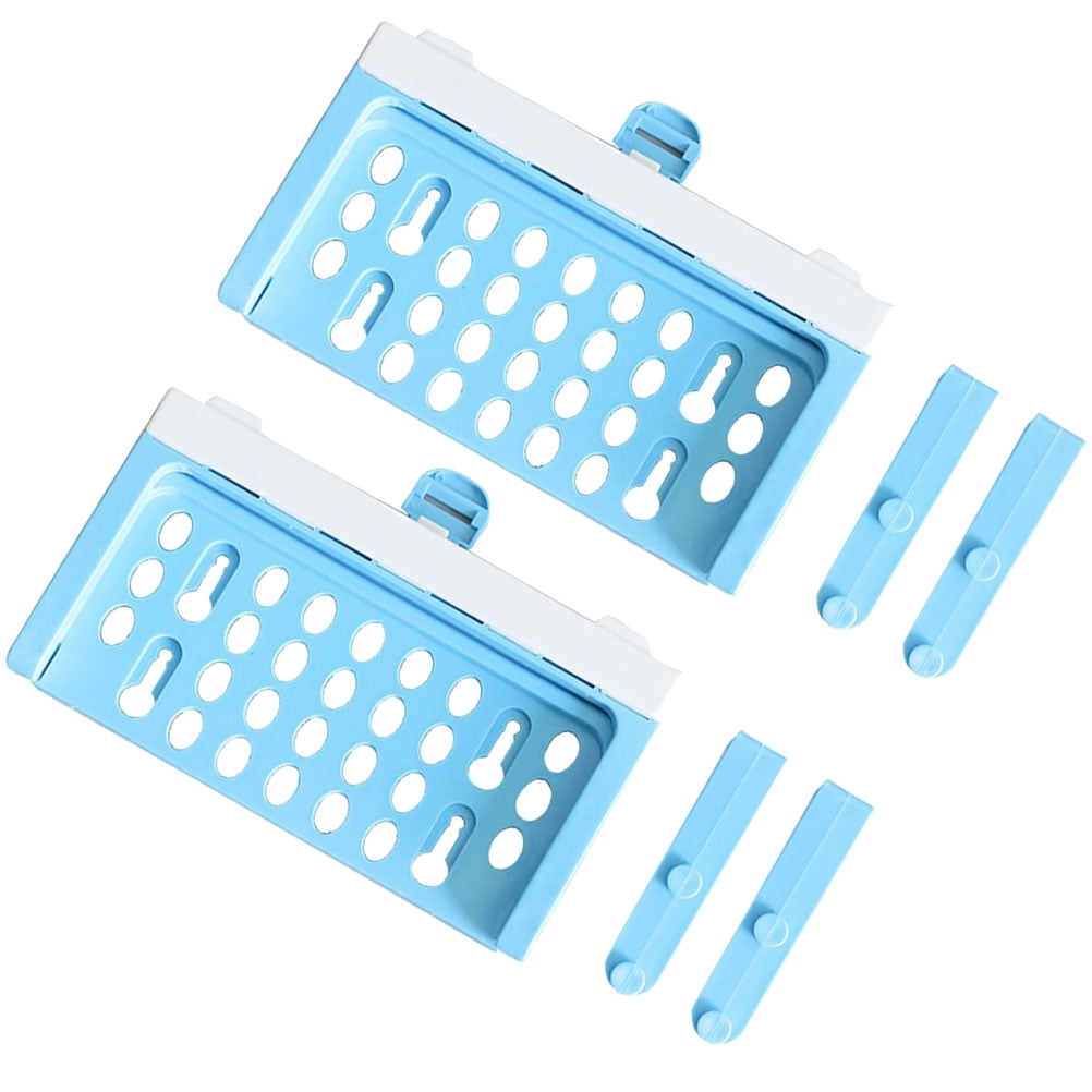 2 Pcs Basket Tote Bag Cabinet Door Hanging Trash Can Garbage Shelves ...