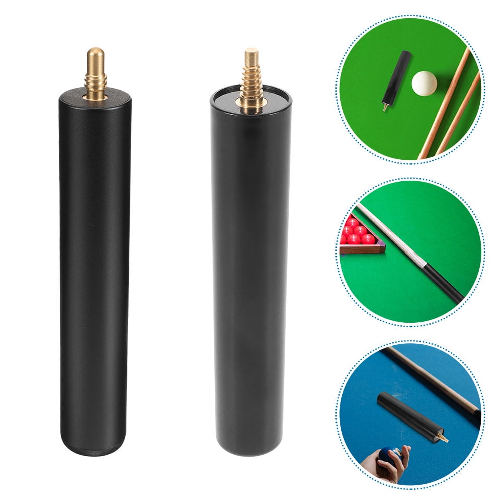 HOMEMAXS 2 Pcs Billiard Pool Cue Extension Aluminium Alloy Billiard Cue ...