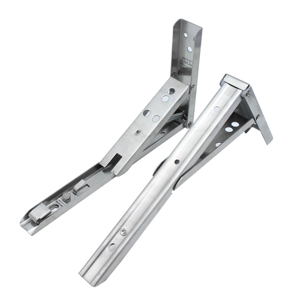 HOMEMAXS 2 Pcs Bracket Wall Partition Bench Support Foldable - Walmart.com