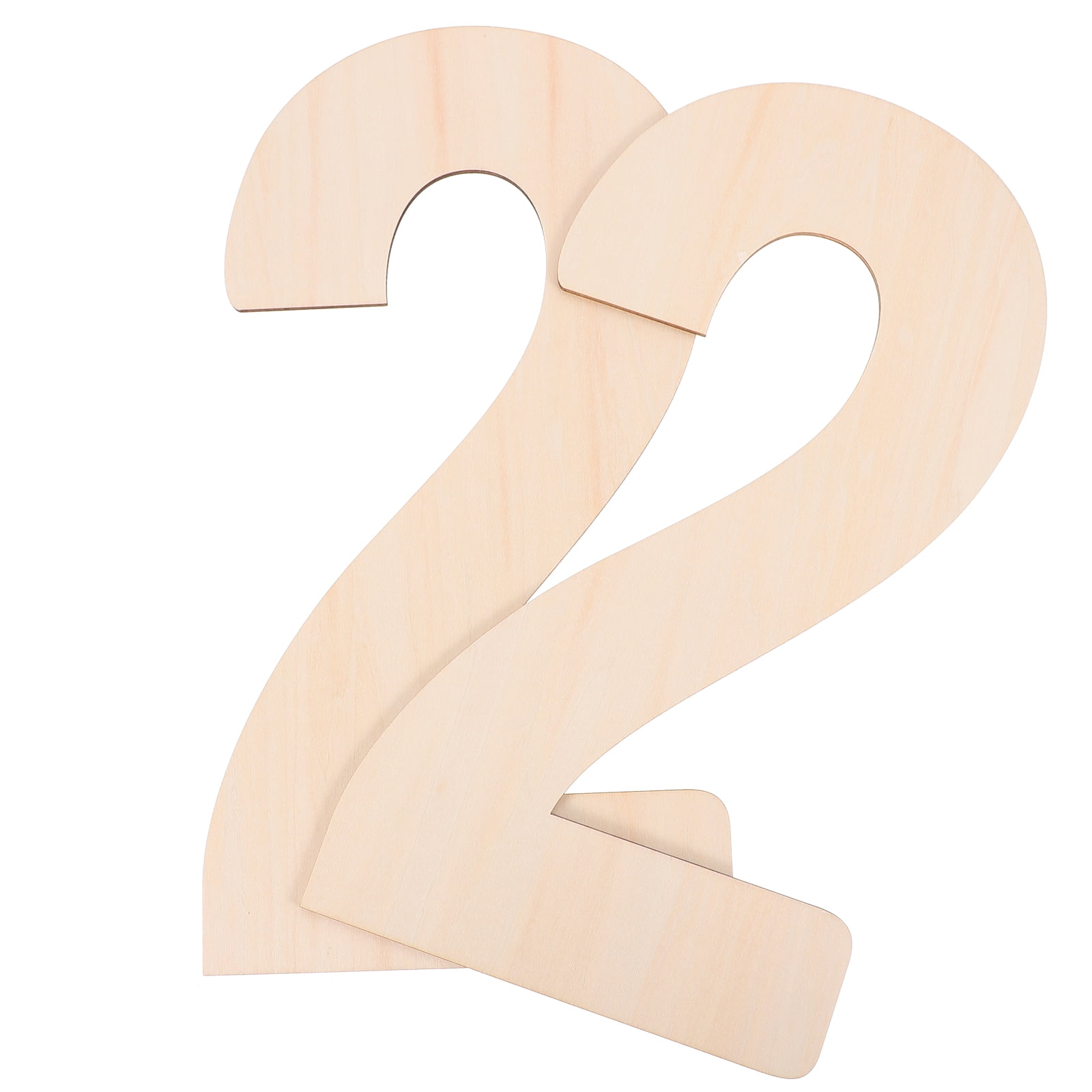 HOMEMAXS 2 Pcs Cardboard Fillable Oversized Number Plate Home Decor ...