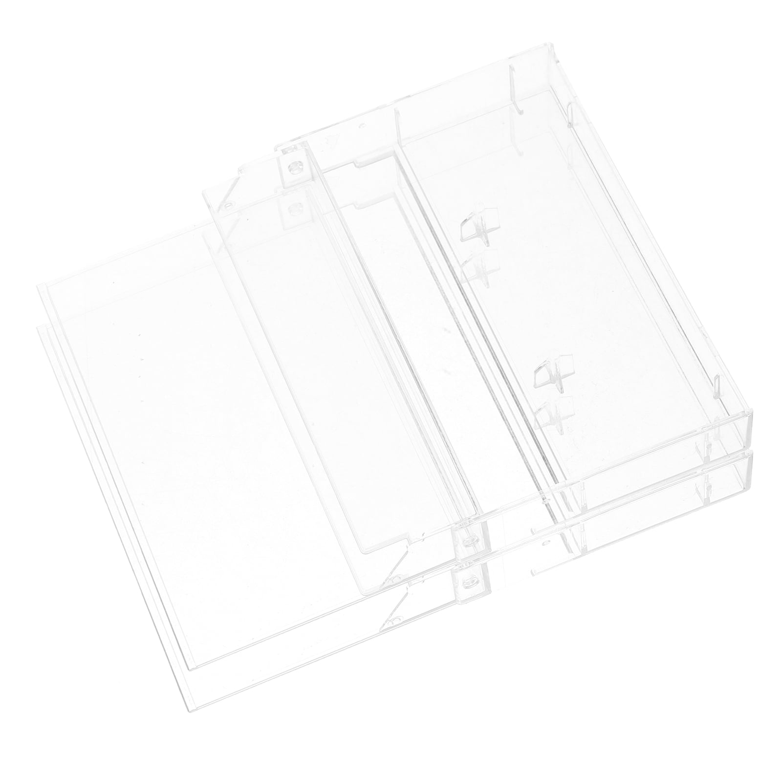 HOMEMAXS 2 Pcs Cassette Tape Case Clear Plastic Cassette Case Audio ...
