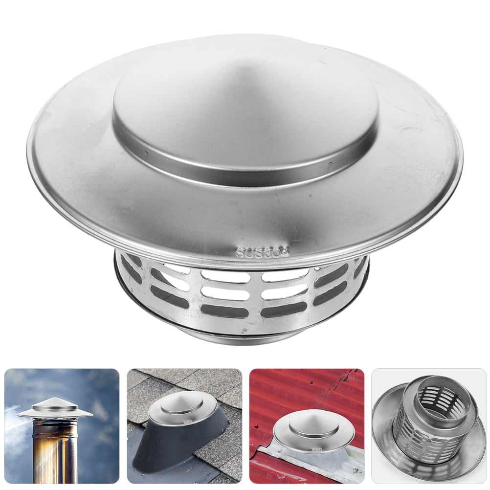 HOMEMAXS 2 Pcs Chimney Cap Rv Vent Covers for Roof Weatherproof Soffit ...