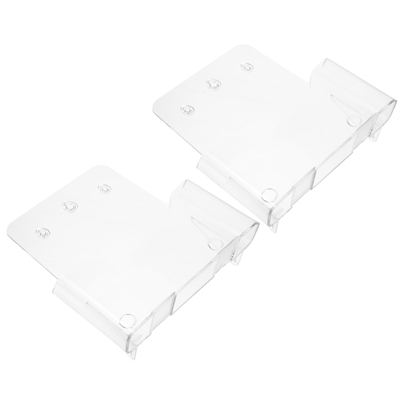 HOMEMAXS 2 Pcs Clear Brochure Holder Stand Pamphlet Display Files Rack ...