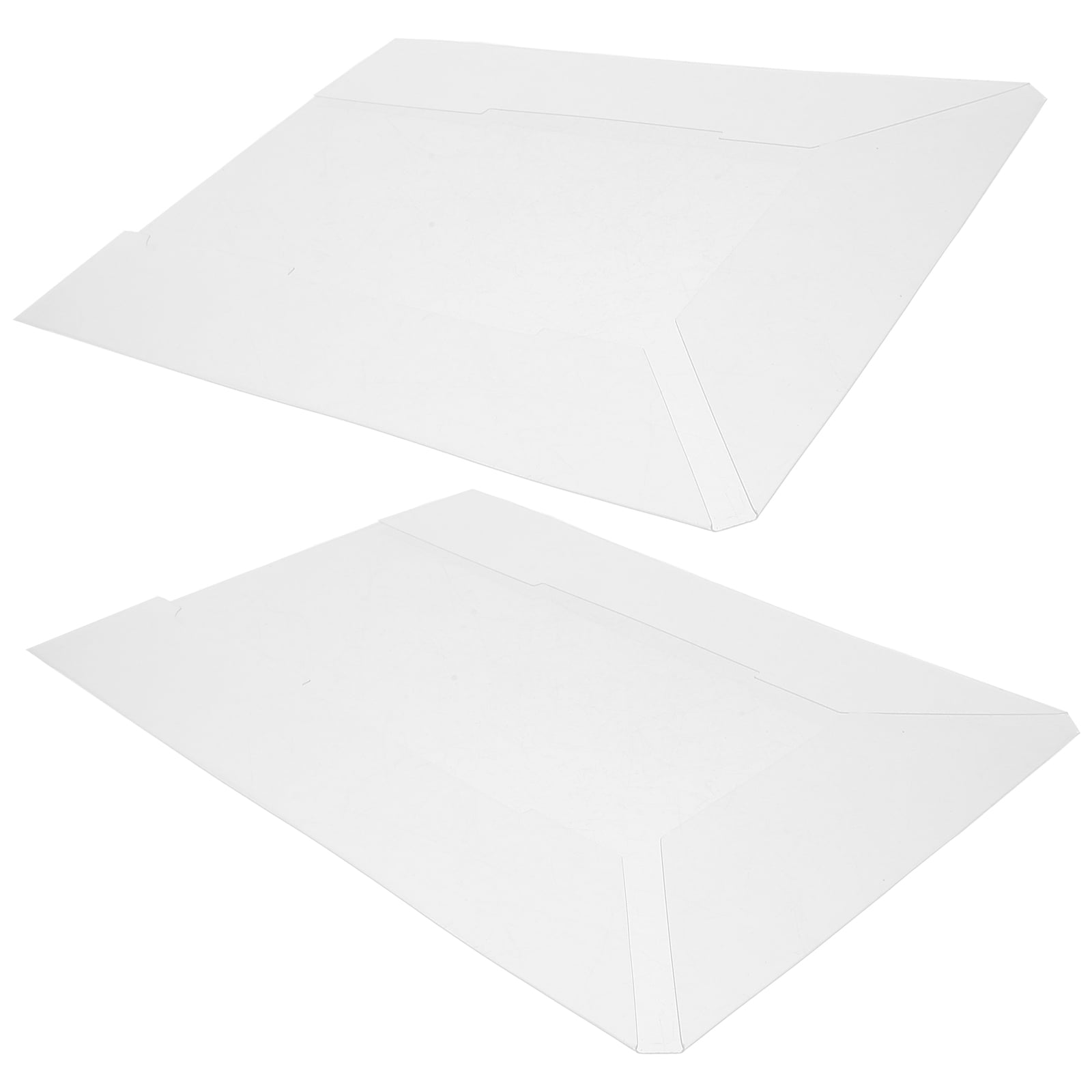 2 Pcs Clear Paper Storage Holder Folder Boxes Miss Transparent ...