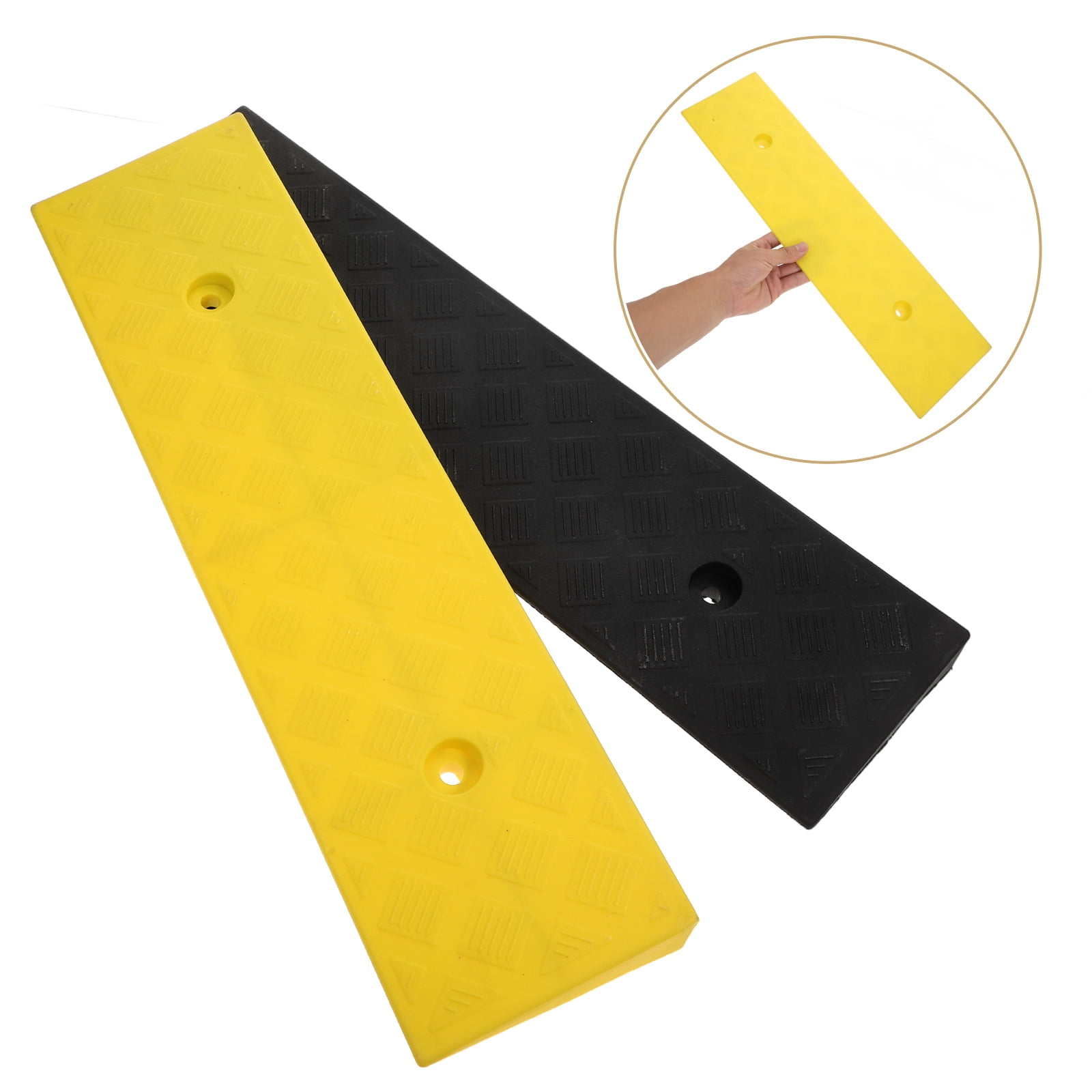 2 Pcs Curb Ramp for Cars Wheelchair Threshold Pad Motorcycle - Walmart.com