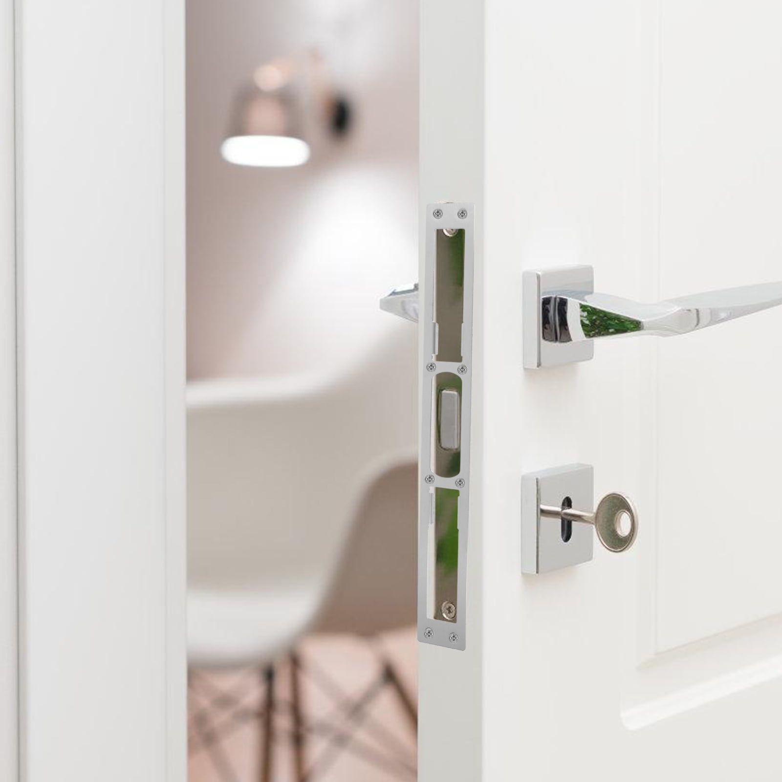 HOMEMAXS 2 Pcs Deadbolt Installation Kit Strike Plate Latch Hook Door ...