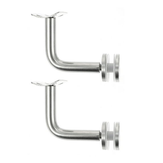 2pcs Silver Stainless Steel Handrail Bracket for Home Wall Mounted ...