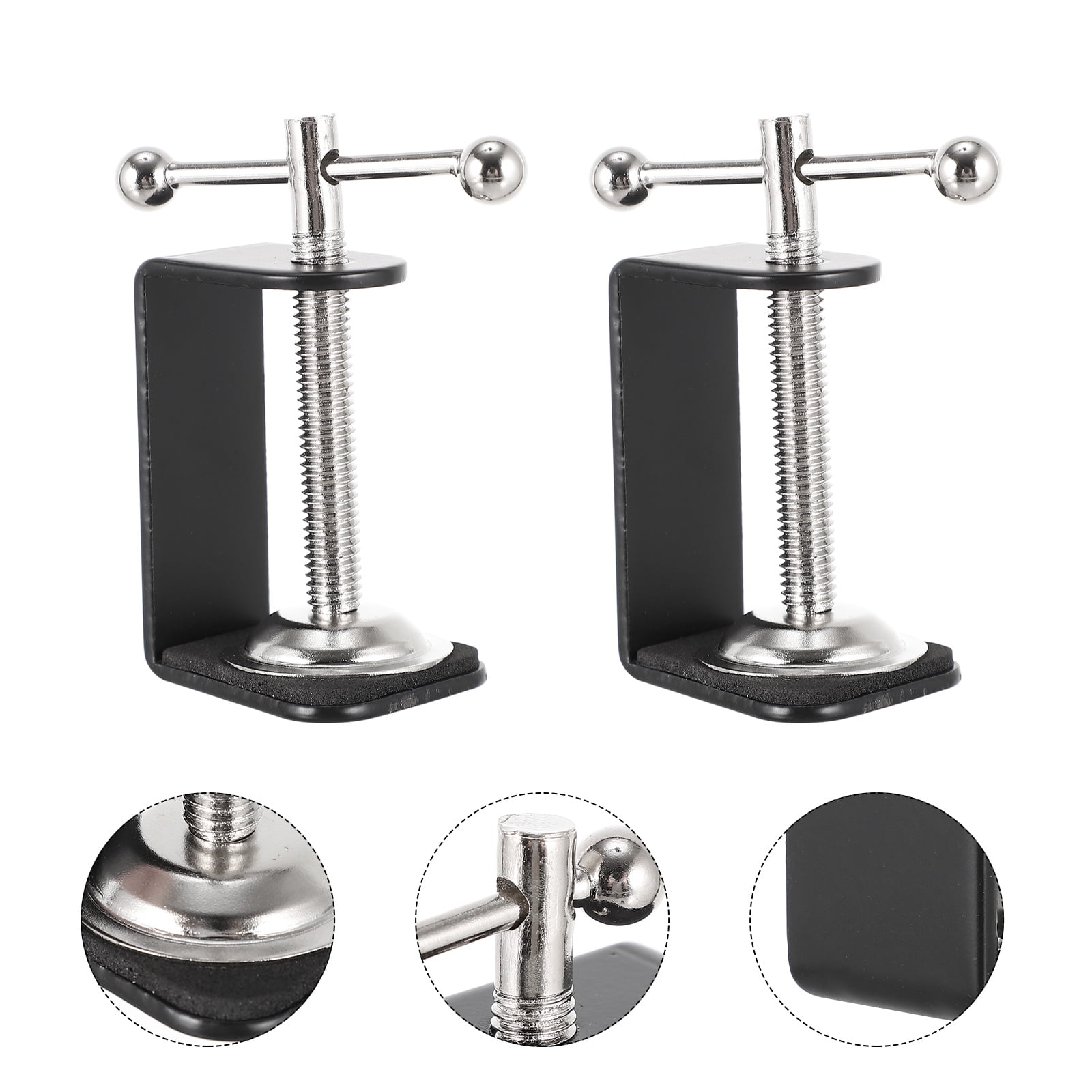HOMEMAXS 2 Pcs Desk Accessories Clamp for Desktop Table Office Desks ...
