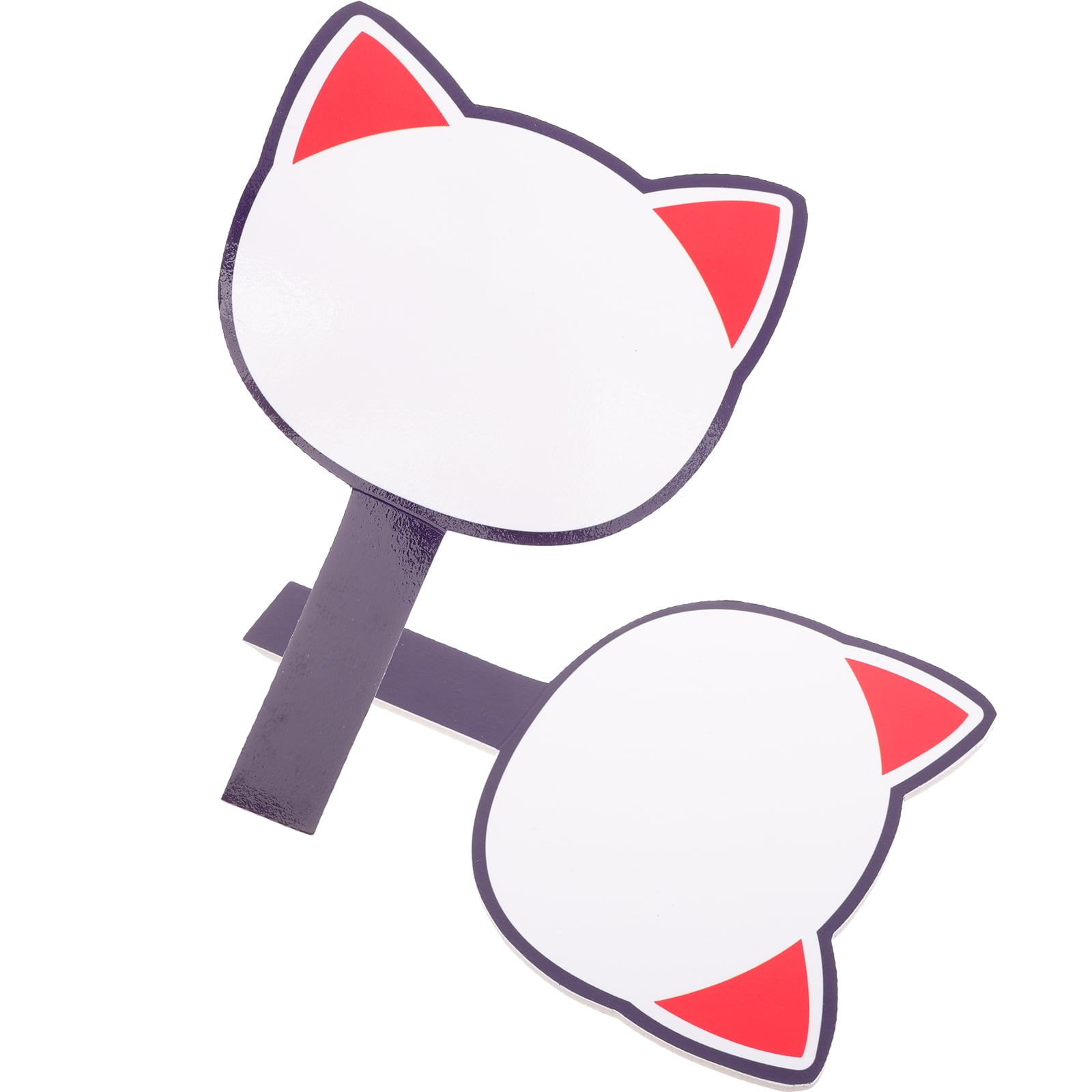 HOMEMAXS 2 Pcs Desk White Board Dry Erase Whiteboard Paddles Voting ...