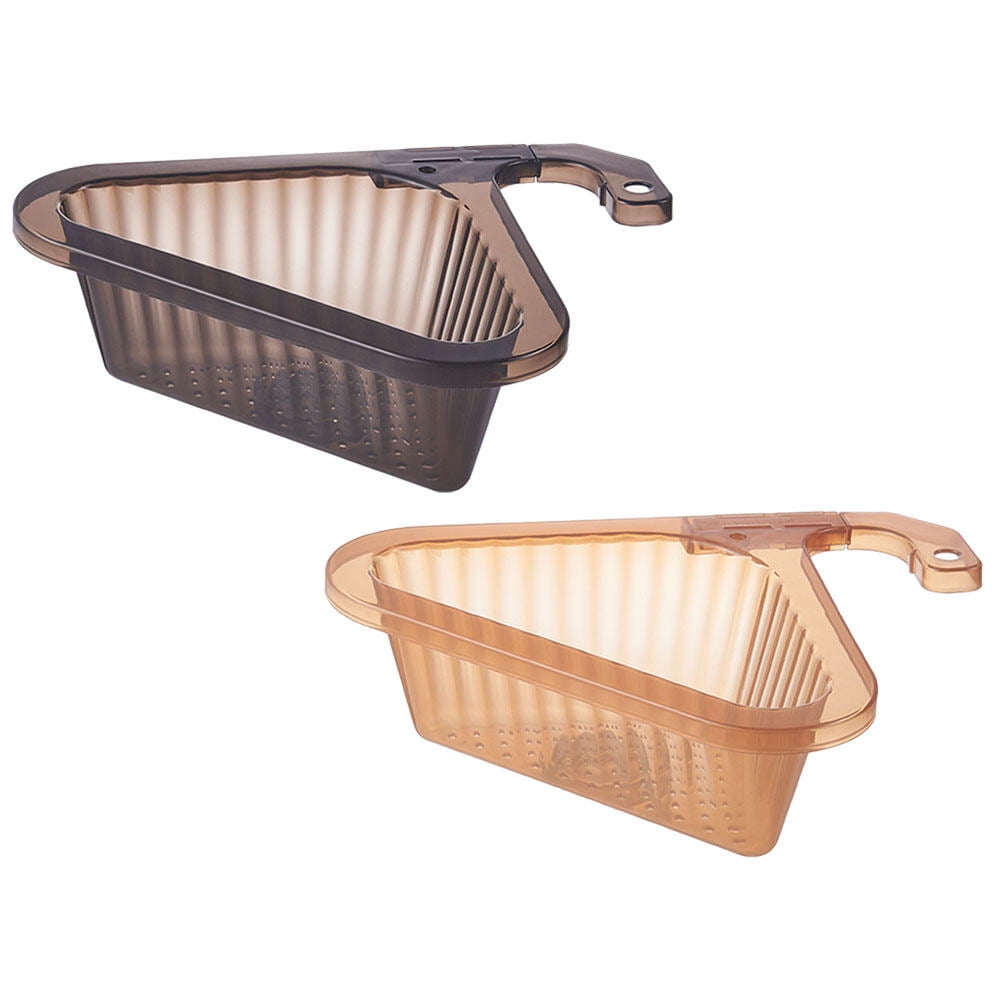 HOMEMAXS 2 Pcs Dish Rack Drainer Triangular Drainer Basket Sink Corner ...