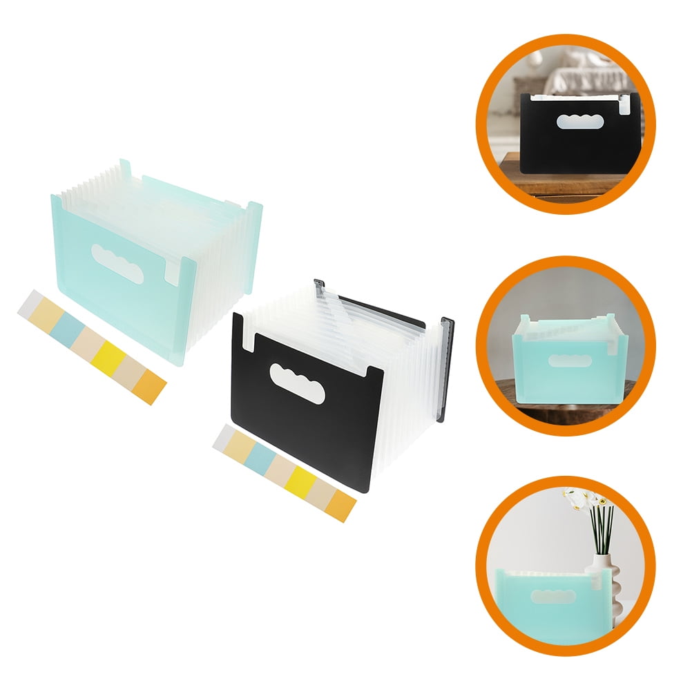 HOMEMAXS 2 Pcs Documents Multi-purpose File Folder Small Size Office ...