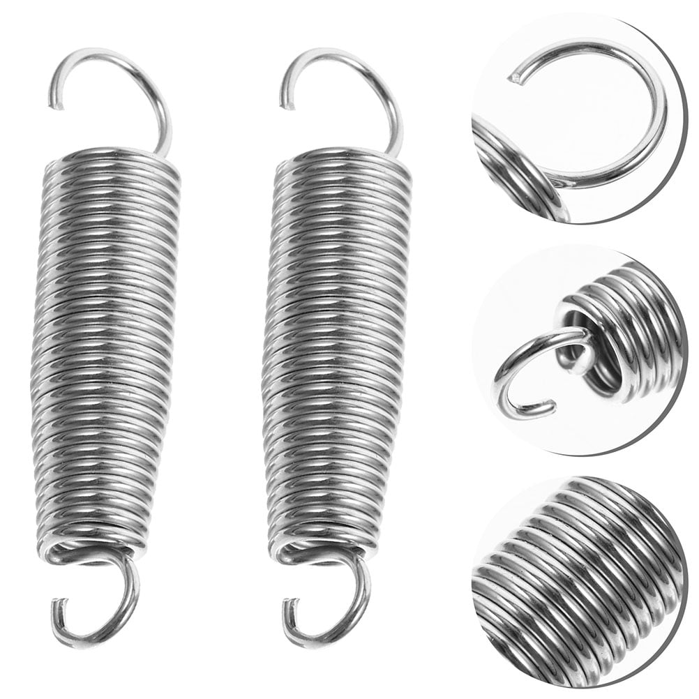 HOMEMAXS 2 Pcs Drum Part Spring Foot Pedal Tensioner Accessories Silver ...